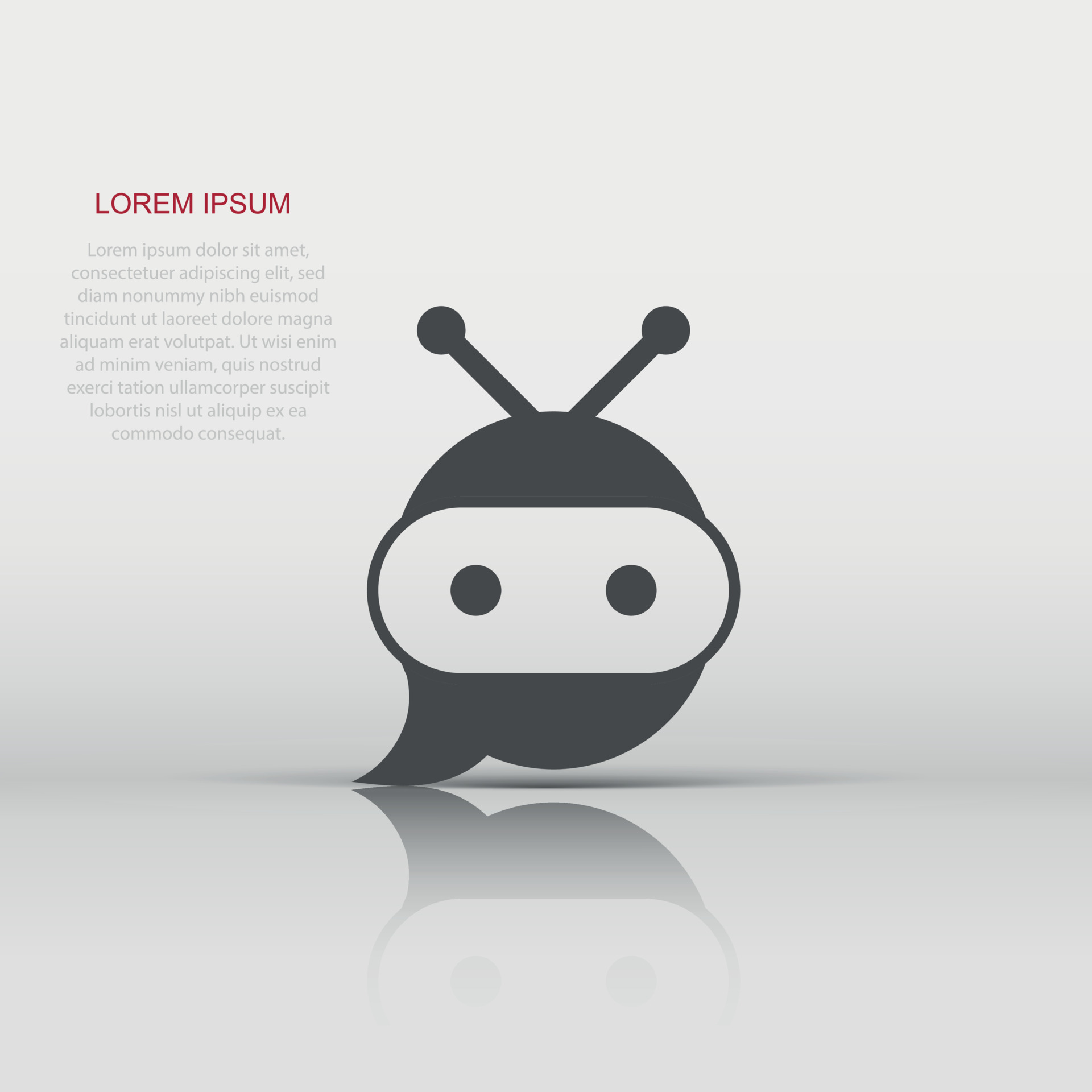 Cute Robot Chatbot Icon In Flat Style Bot Operator Vector Illustration On White Isolated