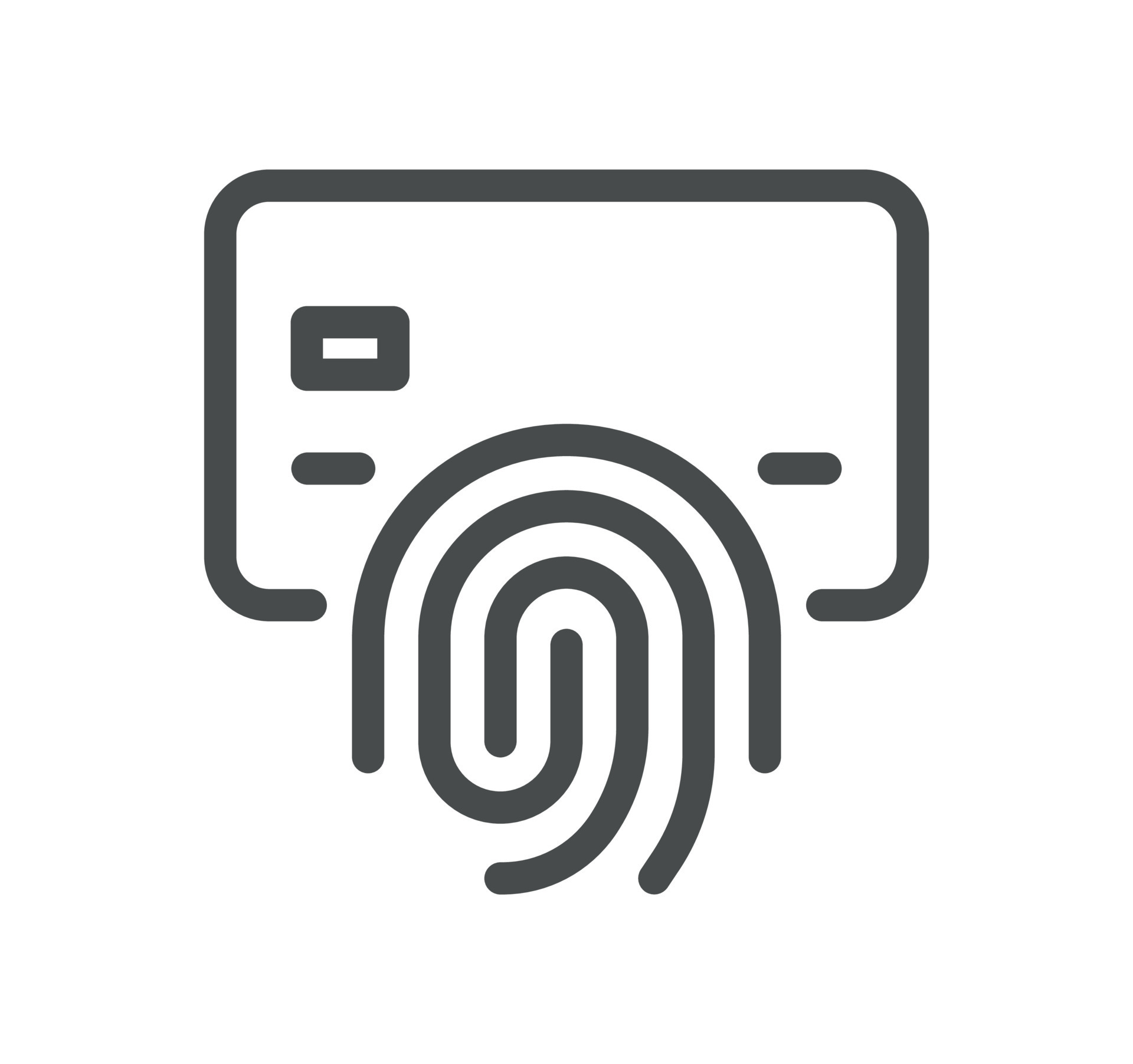 Biometric Related Icon Outline And Linear Vector 24233518 Vector Art At Vecteezy