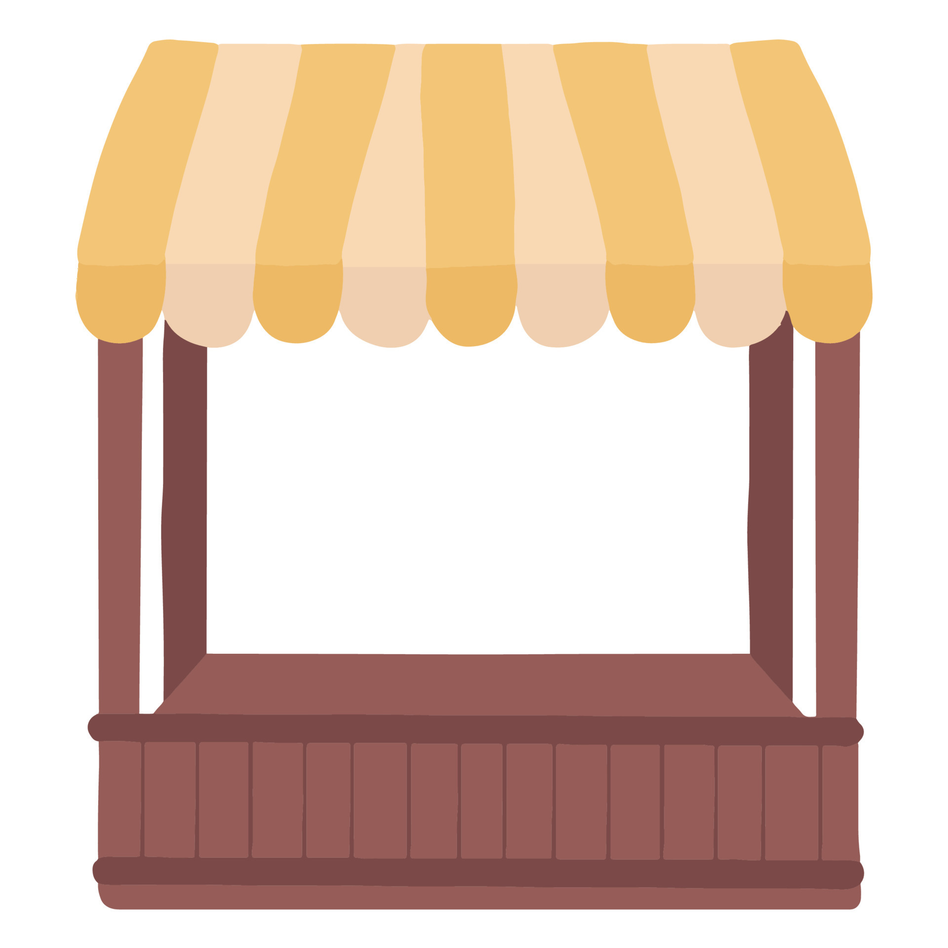 Wooden empty kiosk, market stall, market booth mockup. Farmers market ... Wooden empty kiosk, market stall, market booth mockup. Farmers market ...