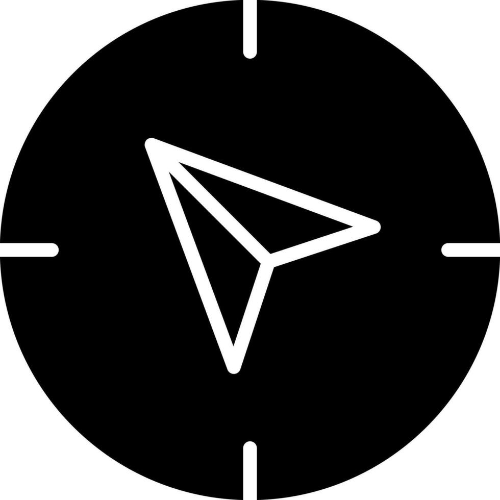 Compass Arrow Icon In Flat Style 24237752 Vector Art At Vecteezy