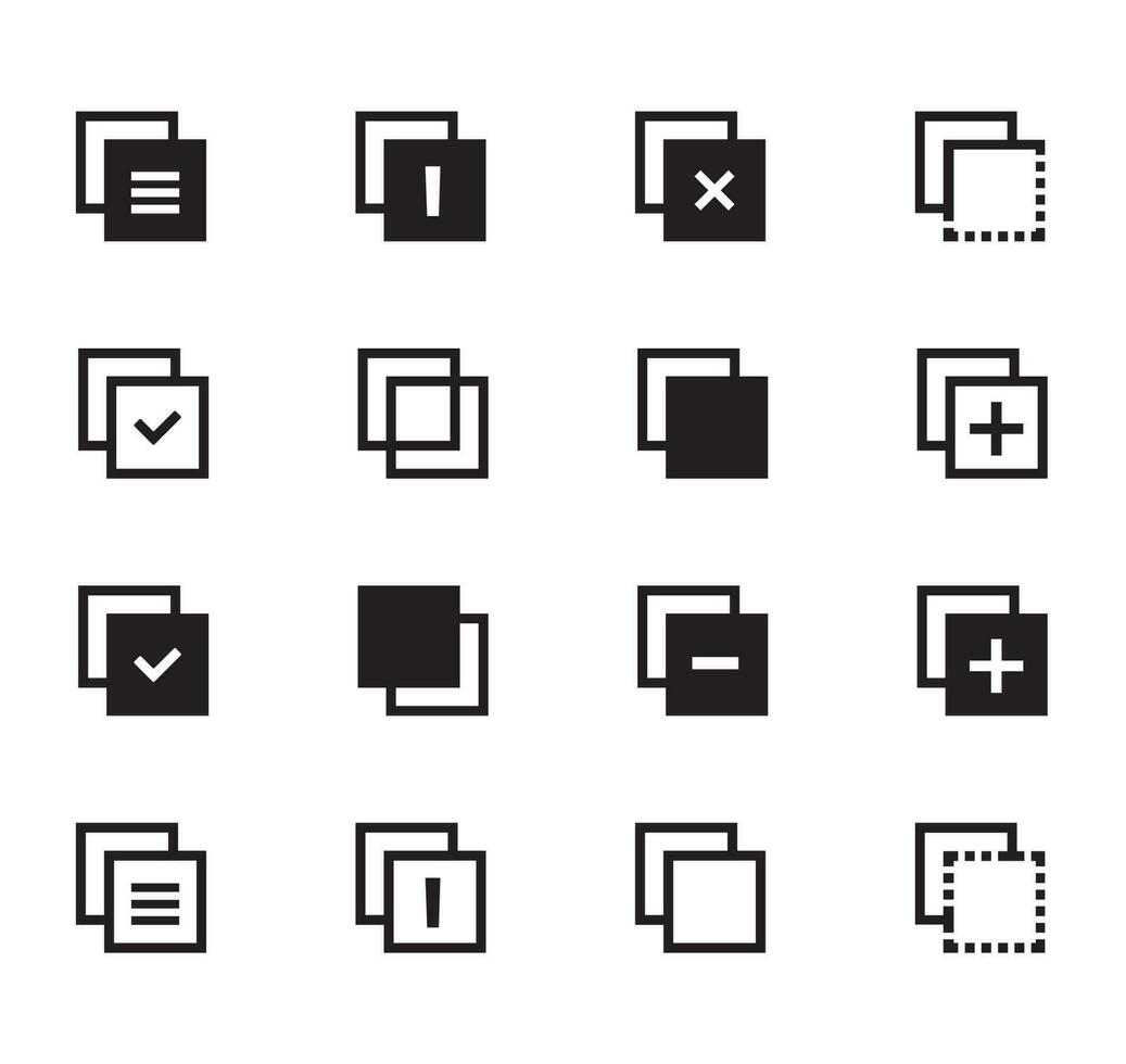 Copy paste icons. Set of copy past icon. 24239788 Vector Art at Vecteezy