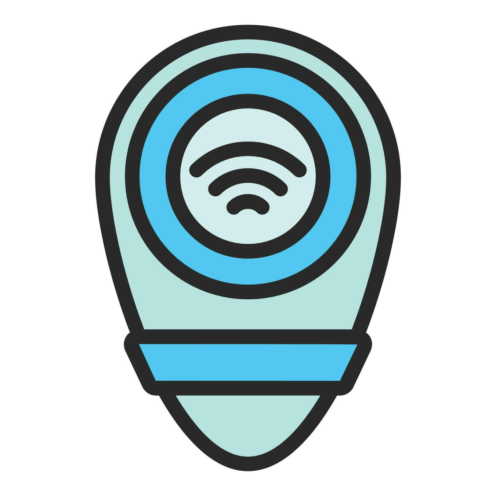 Wireless tracker icon vector flat 24242033 Vector Art at Vecteezy