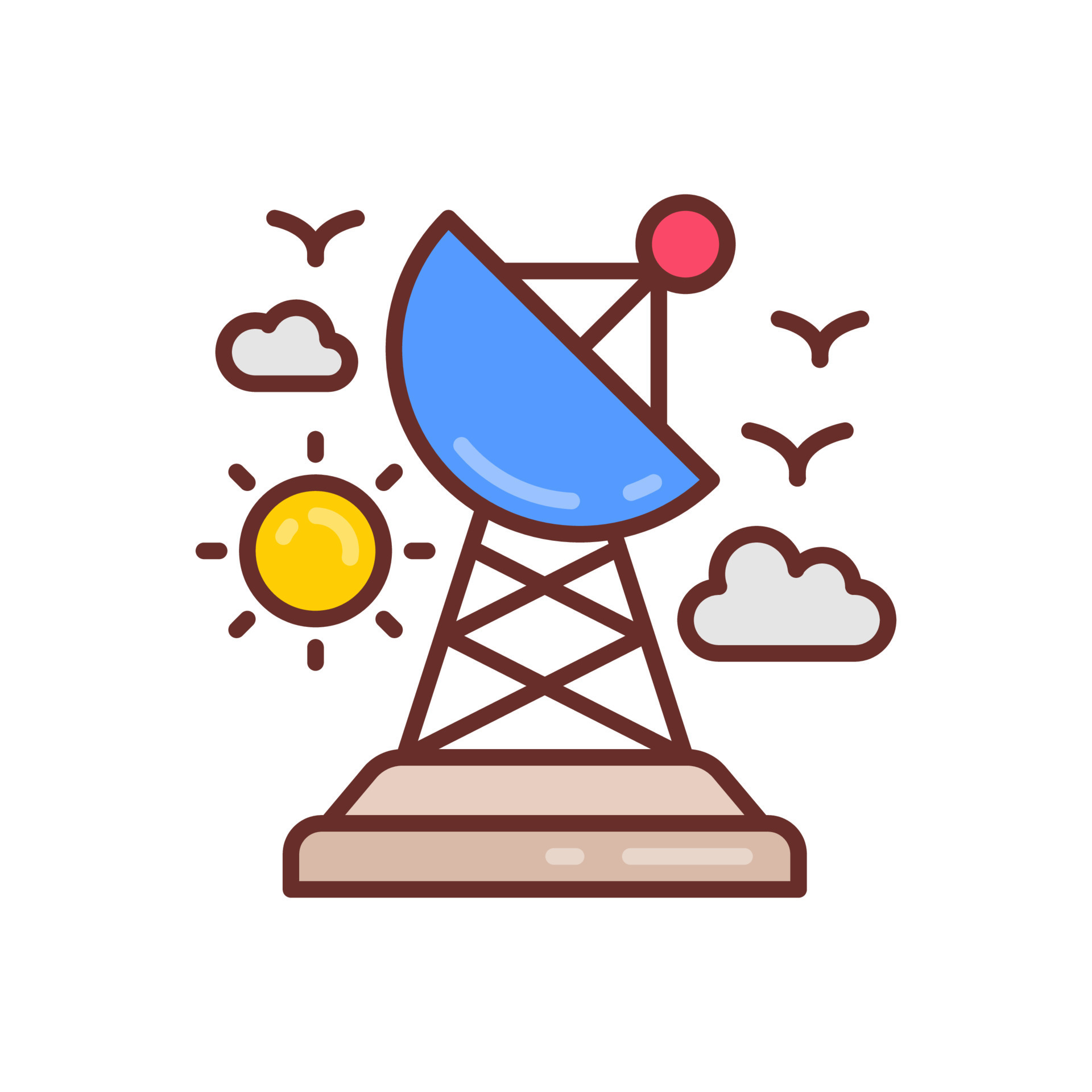 Advanced Weather Forecasting icon in vector. Illustration 24244177 ...