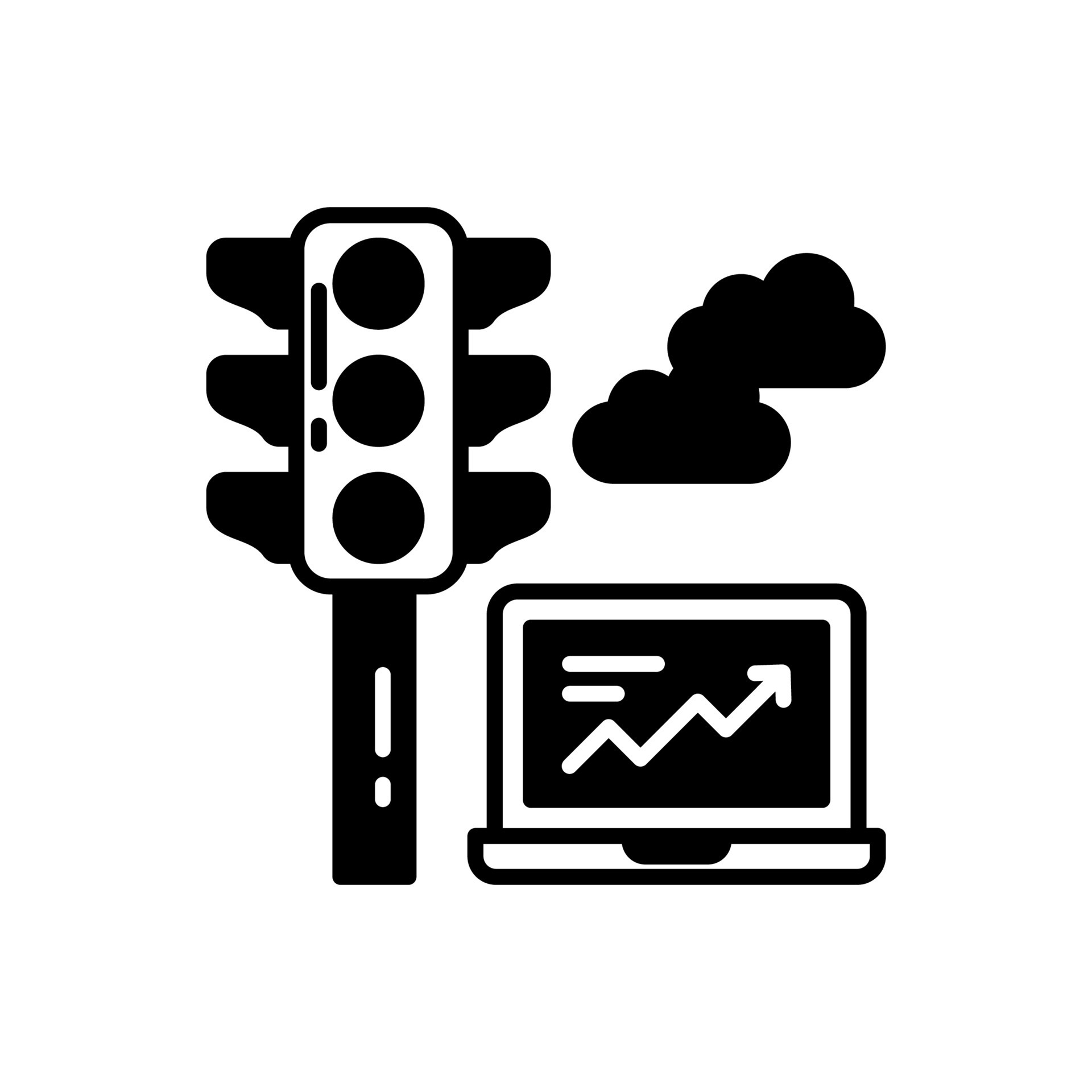 Smart Traffic Management icon in vector. Illustration 24244599 Vector ... Smart Traffic Management icon in vector. Illustration 24244599 Vector ...