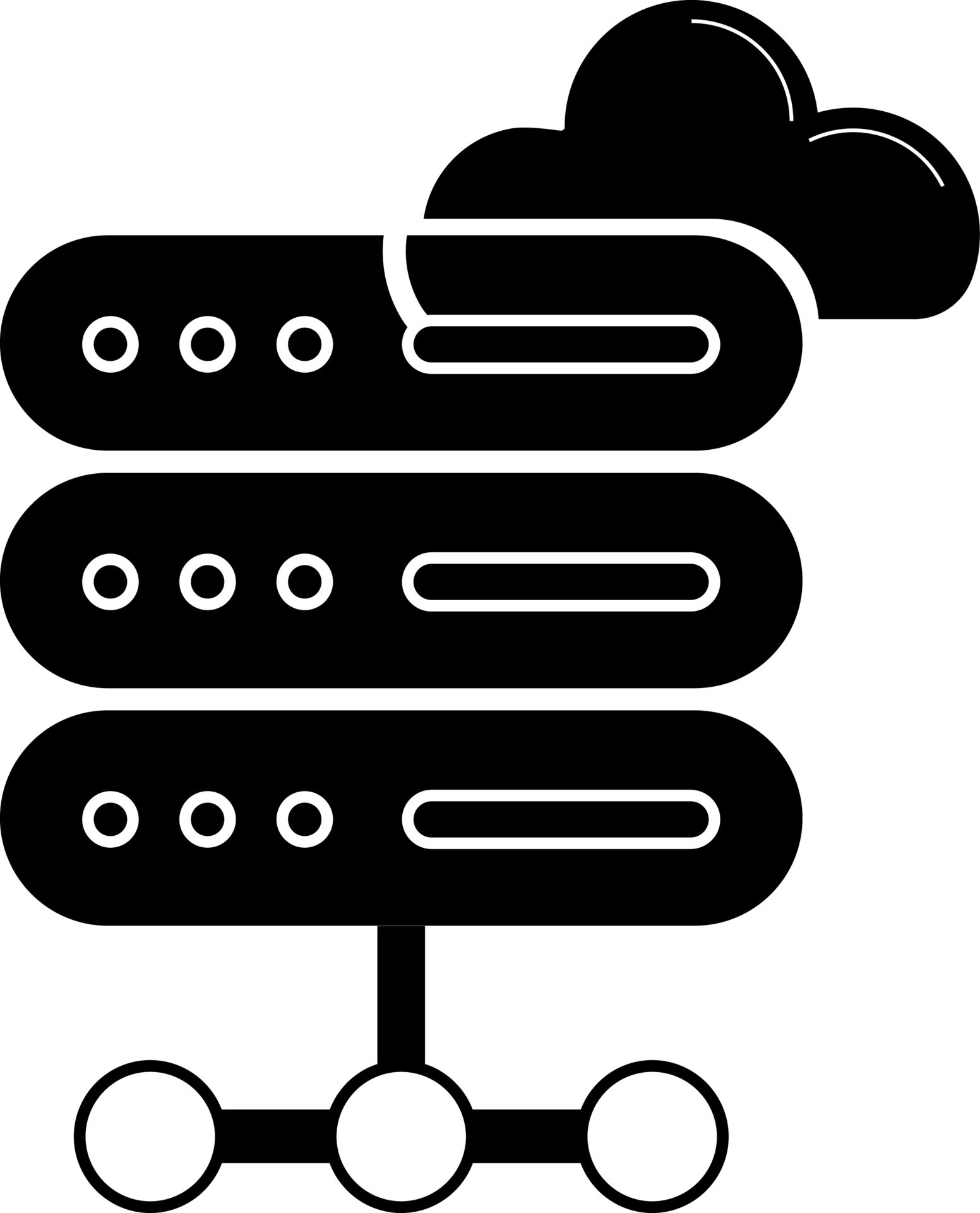 Server on cloud. 24244700 Vector Art at Vecteezy