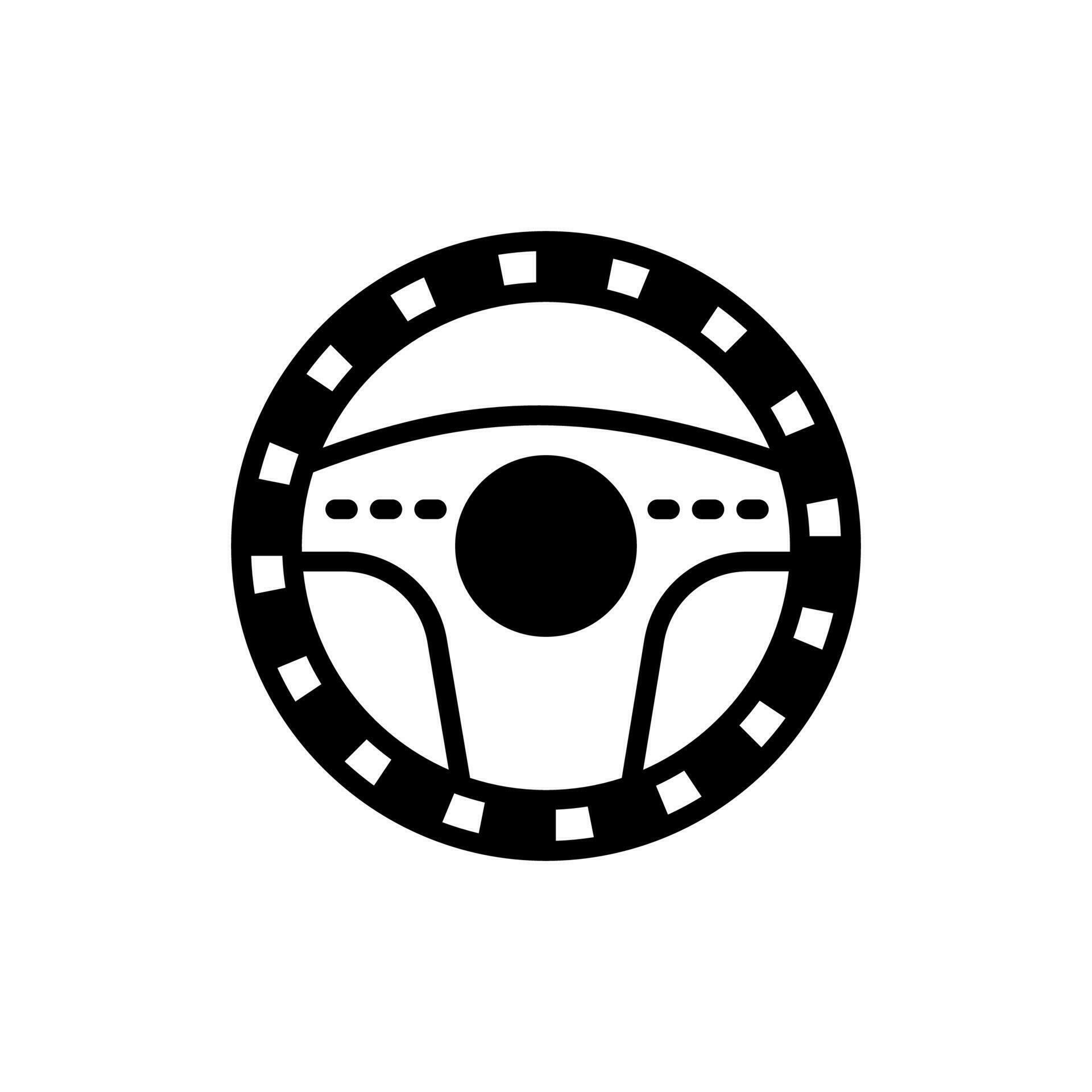 Steering wheel icon in vector. Illustration 24244817 Vector Art at Vecteezy