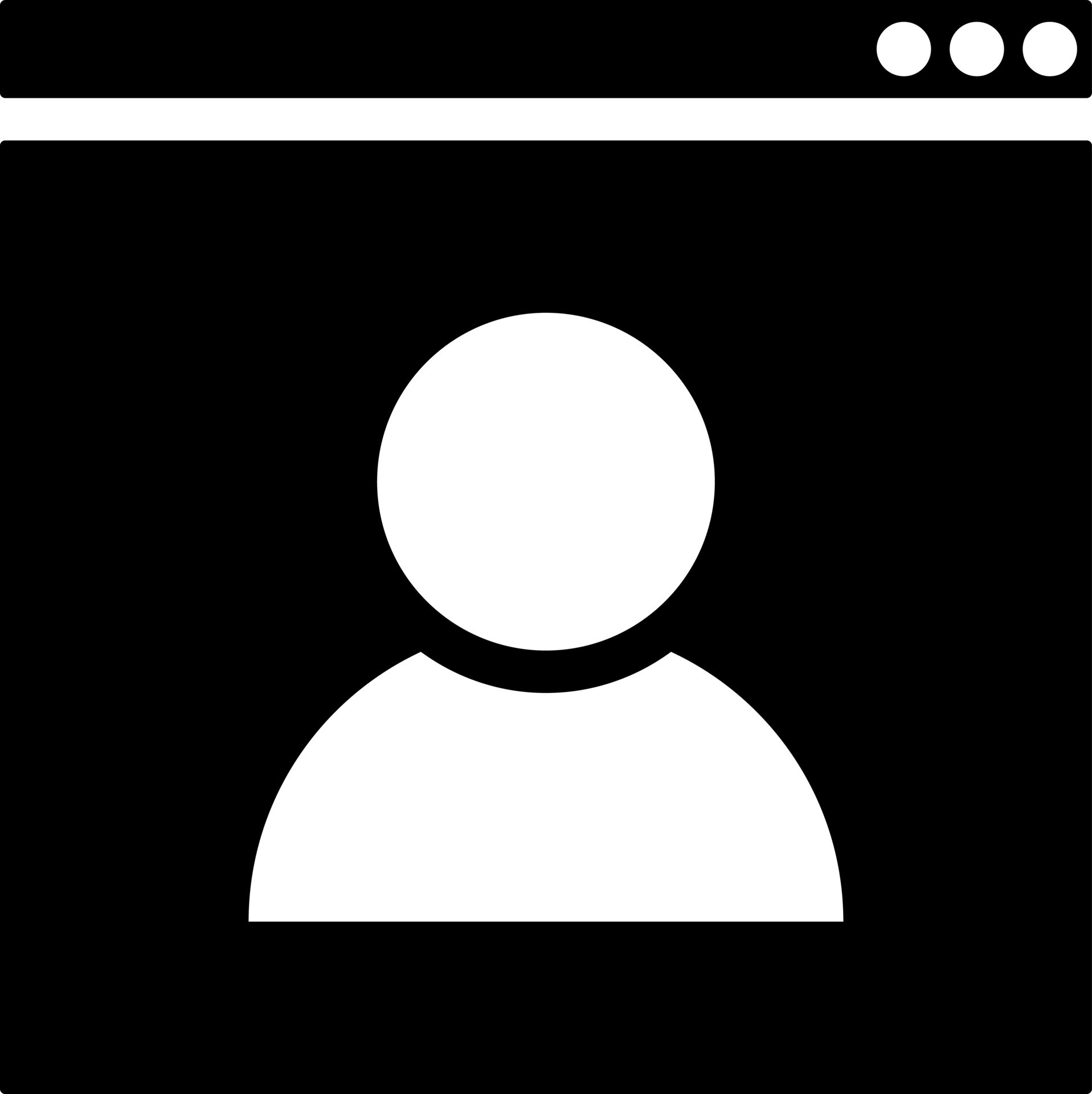Flat style user profile web page icon. 24244963 Vector Art at Vecteezy