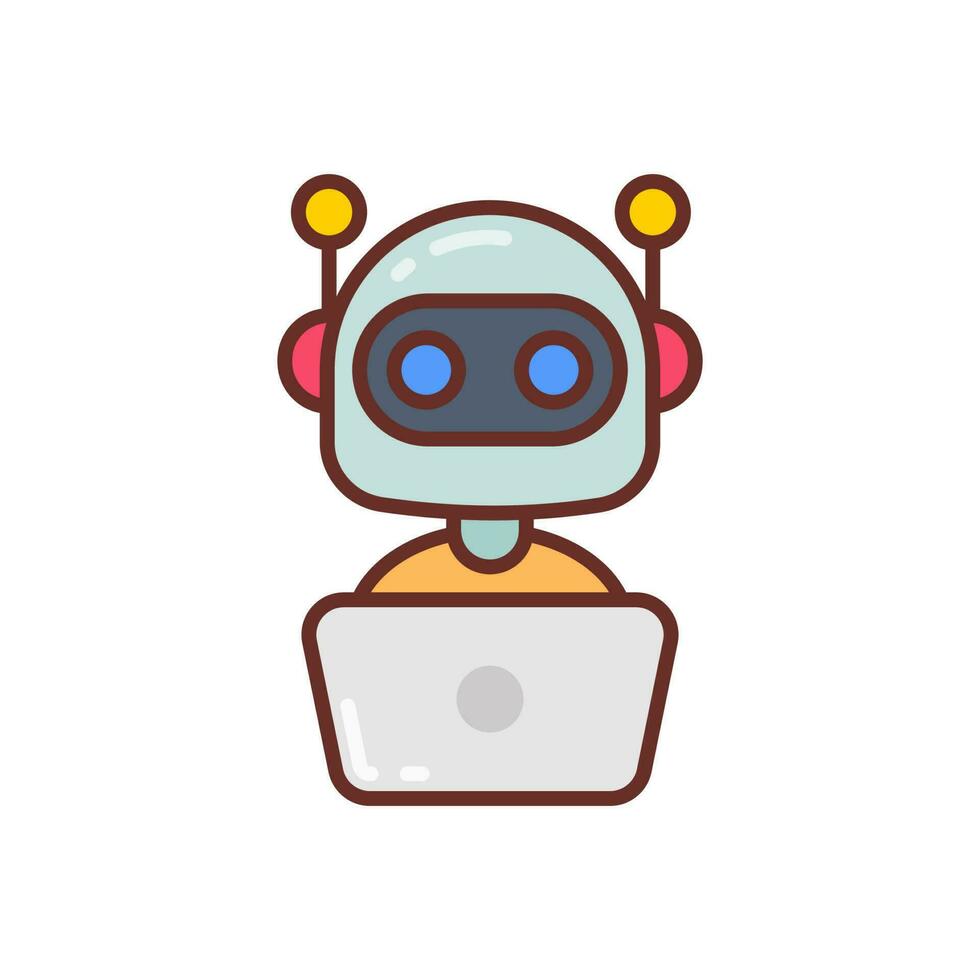 Chat bot icon in vector. Illustration 24246032 Vector Art at Vecteezy Chat bot icon in vector. Illustration 24246032 Vector Art at Vecteezy