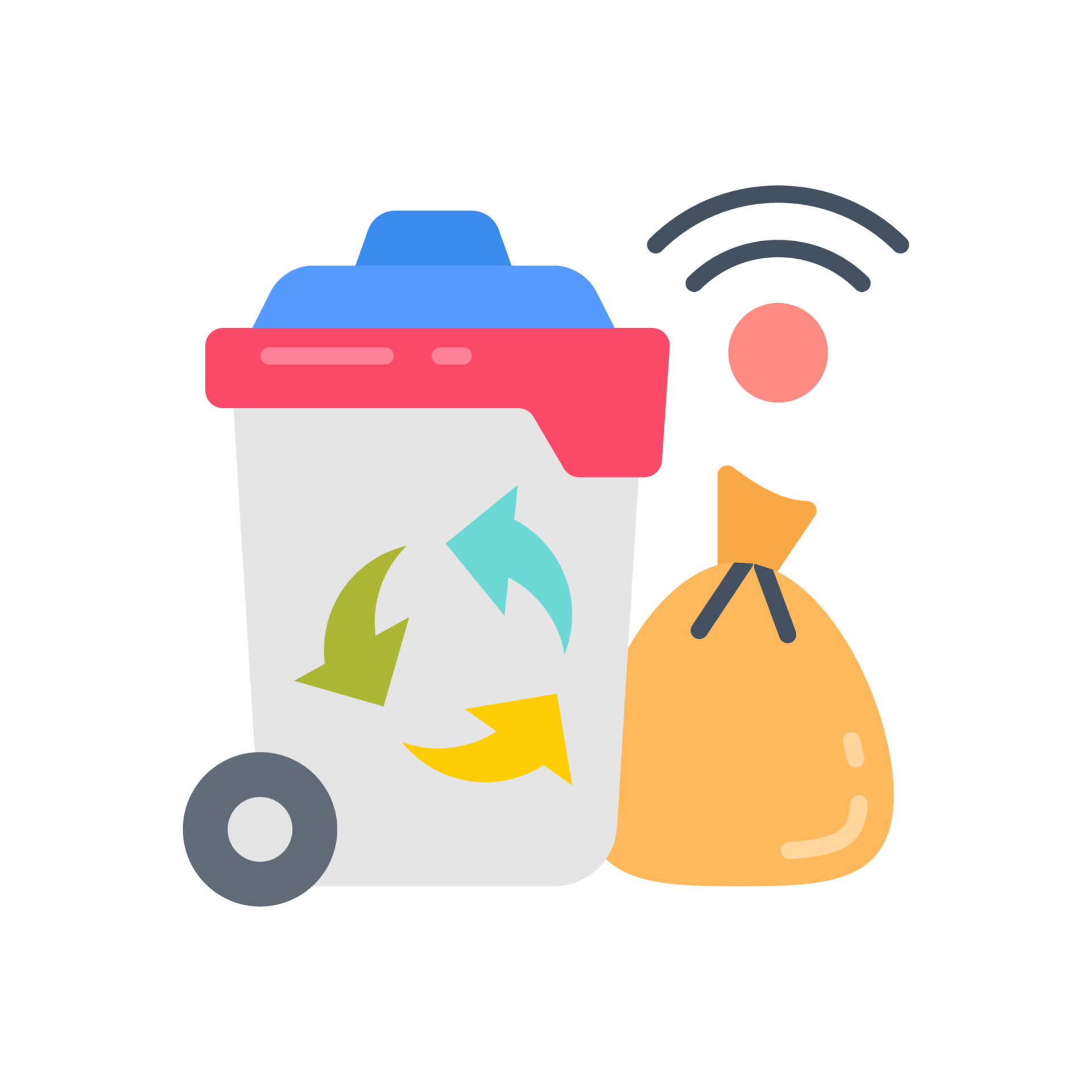 Smart Waste Management icon in vector. Illustration 24246034 Vector Art ... Smart Waste Management icon in vector. Illustration 24246034 Vector Art ...