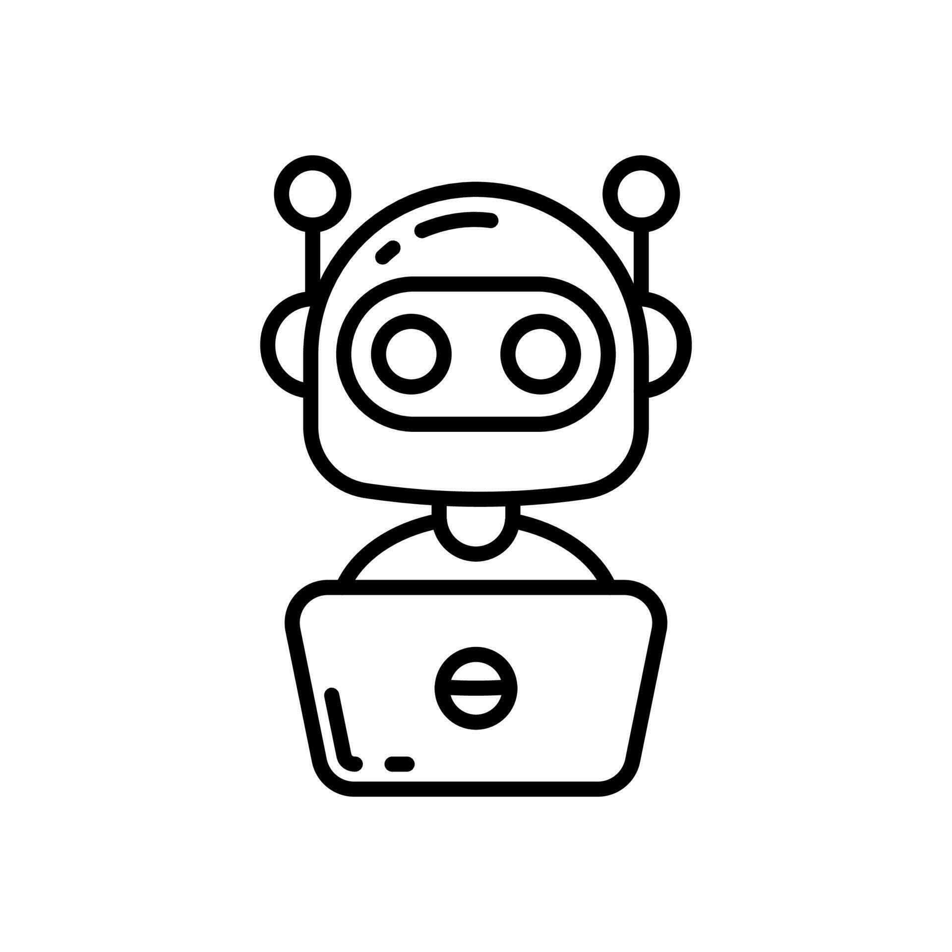 Chat Bot Icon In Vector Illustration 24246379 Vector Art At Vecteezy