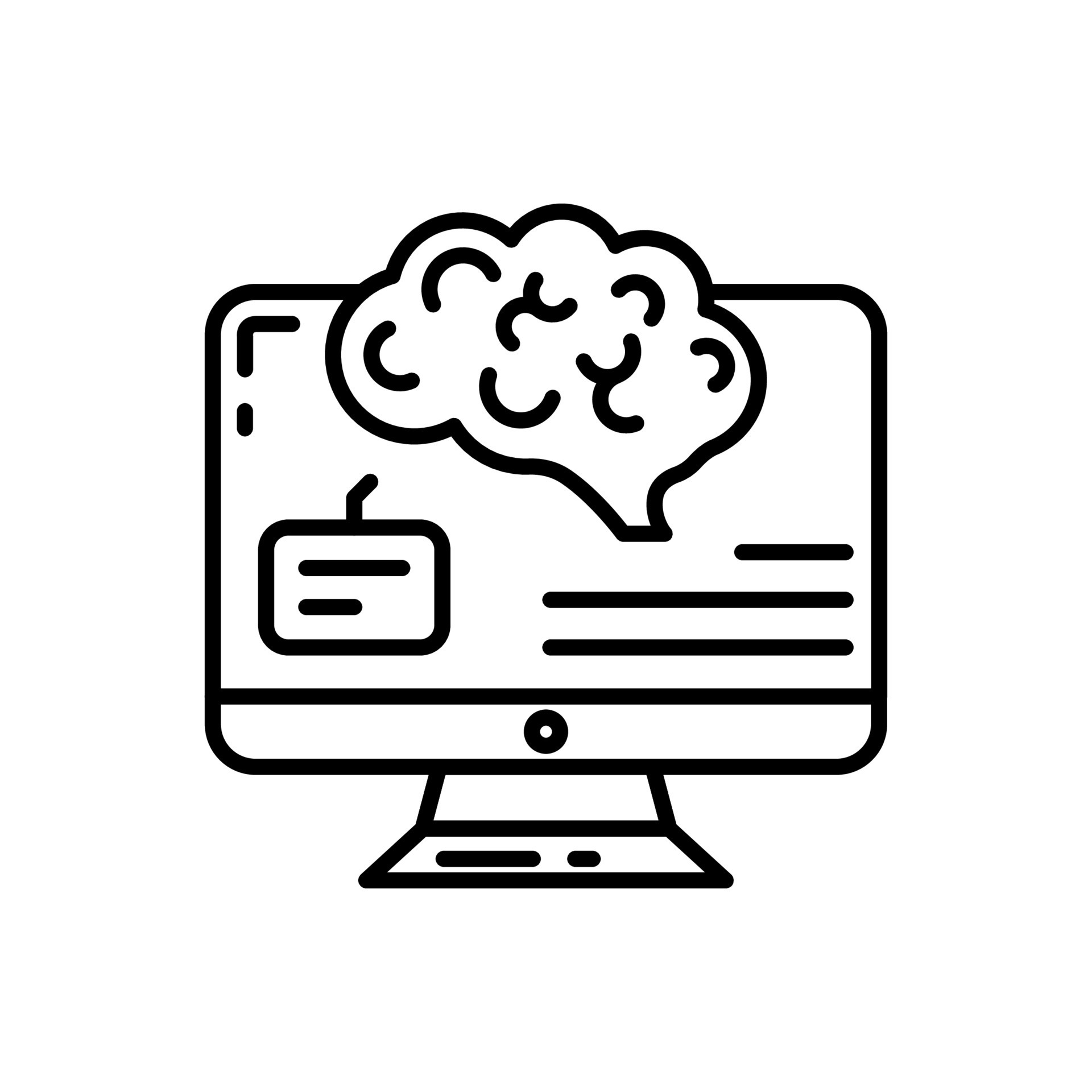 Brain Computer Interfaces icon in vector. Illustration 24247493 Vector ...