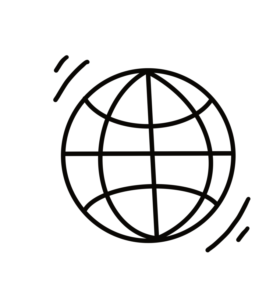 icon, home, button, internet, logo, line, doodle, world 24247637 PNG