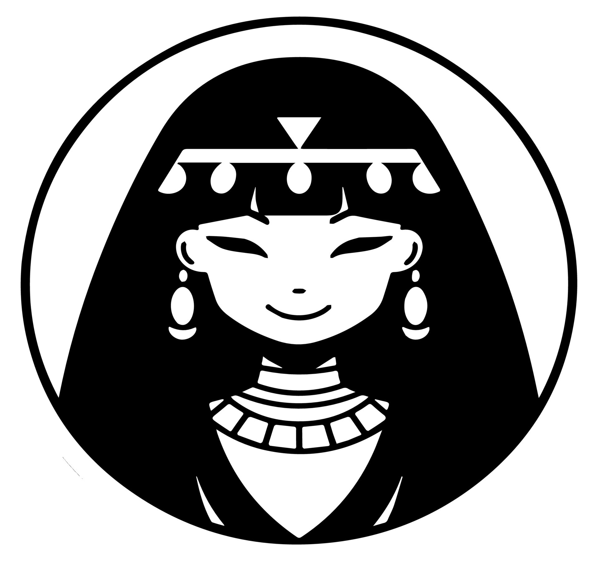 Cleopatra the queen of ancient Egypt, icon vector, cute cartoon ...