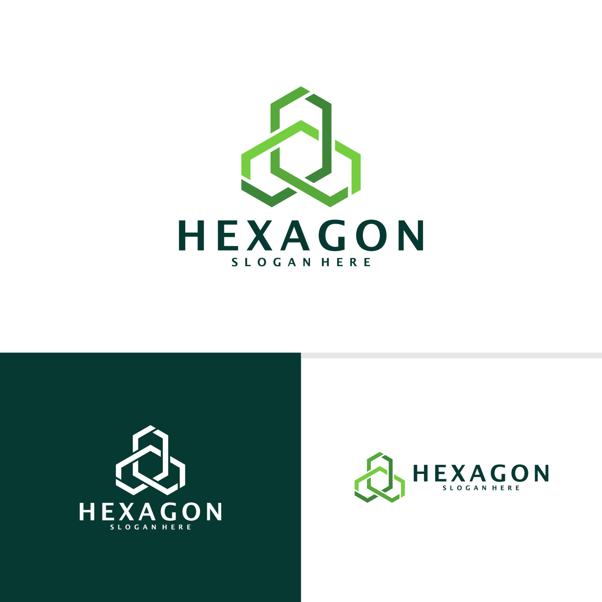 Hexagon logo template, Creative Hexagon logo design vector, Hexagon ...