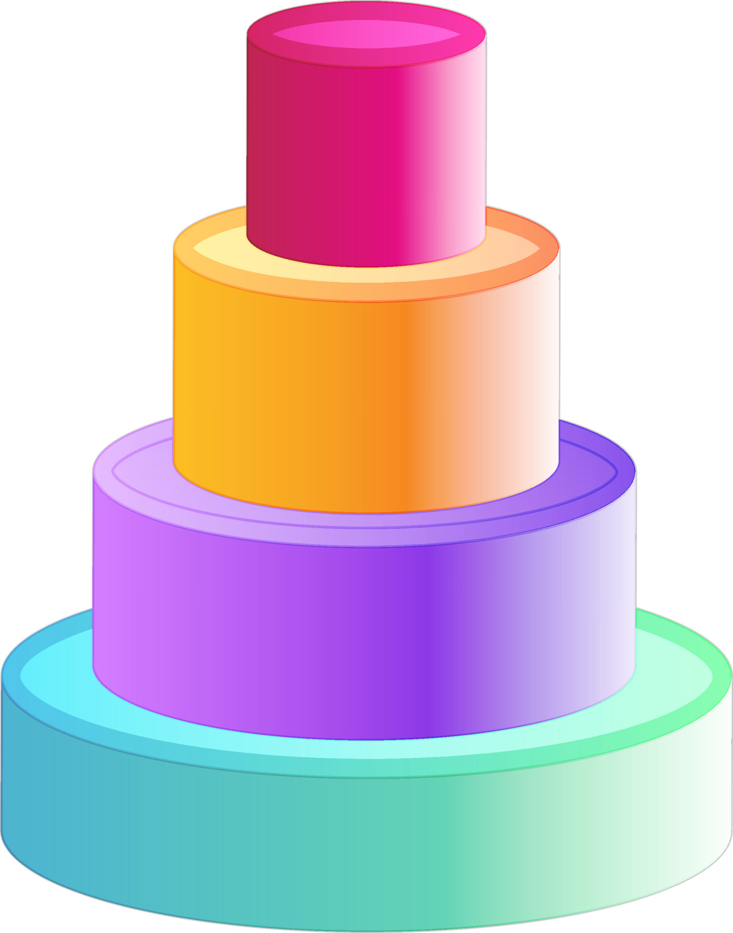 3 D concentric circles chart with four steps. 24250139 Vector Art at ... 3 D concentric circles chart with four steps. 24250139 Vector Art at ...