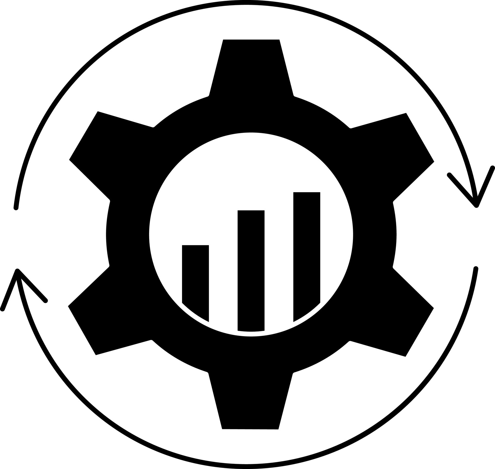 Isolated Data Processing Icon In Glyph Style. 24251188 Vector Art at ...