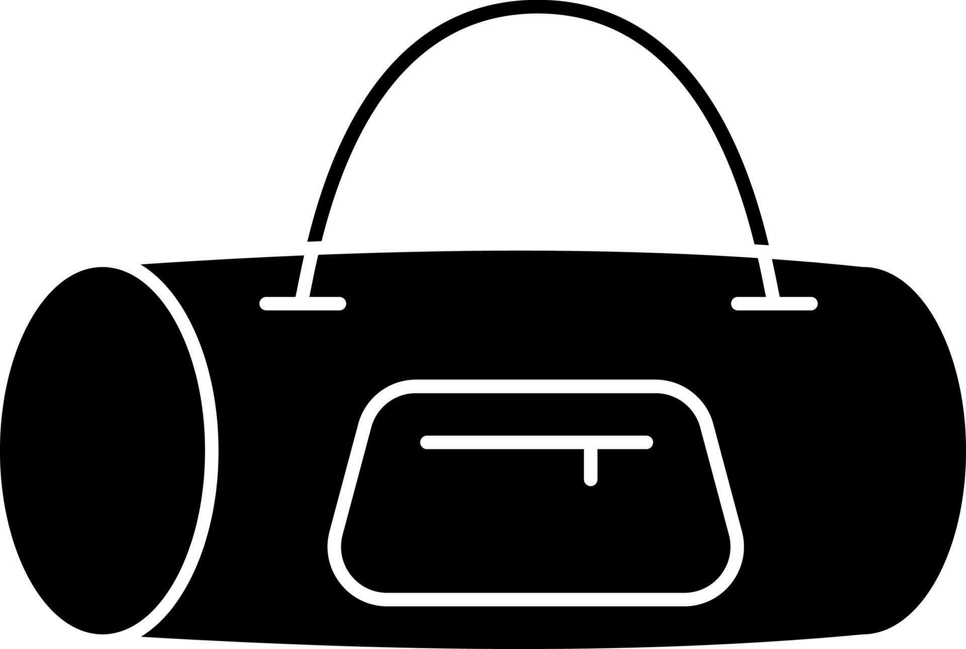 Duffle Bag Icon In Black and White Color. 24251269 Vector Art at Vecteezy