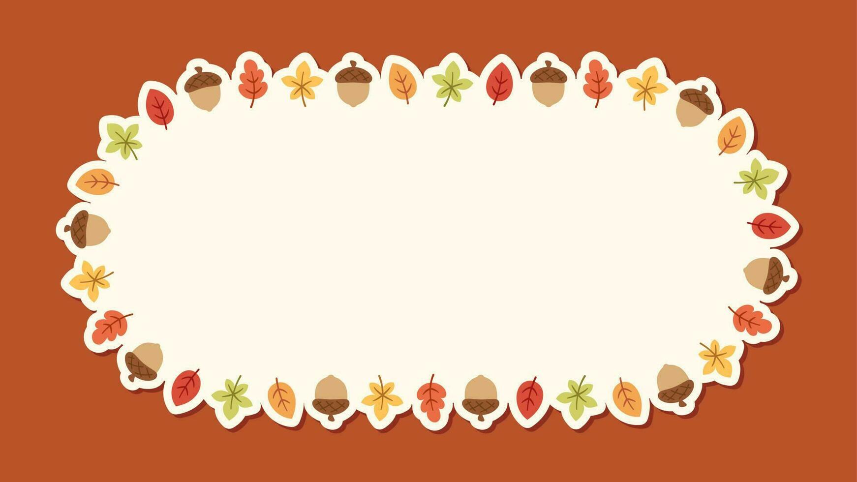 Fall Acorn Border