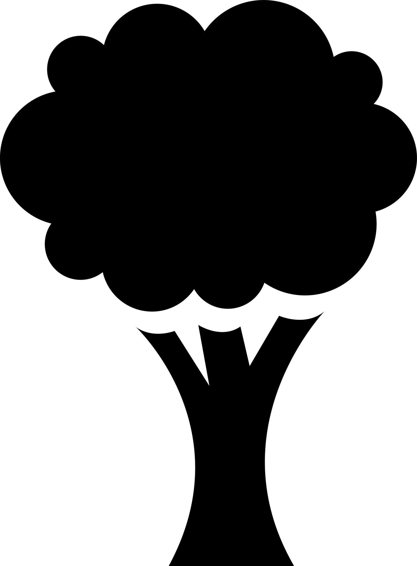 Flat style tree icon or symbol. 24253468 Vector Art at Vecteezy