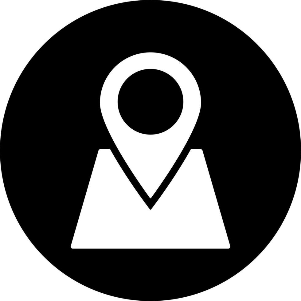 Black and White map navigation icon in flat style. 24254085 Vector Art at Vecteezy