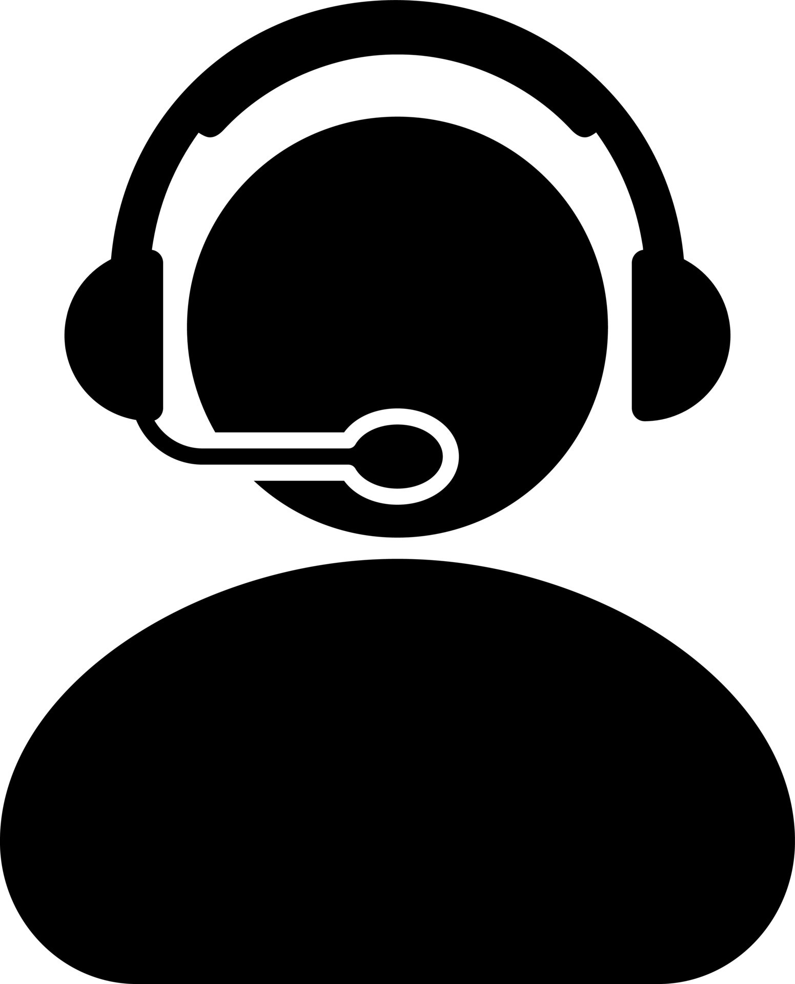 Customer service icon in Black and White color. 24254856 Vector Art at Vecteezy