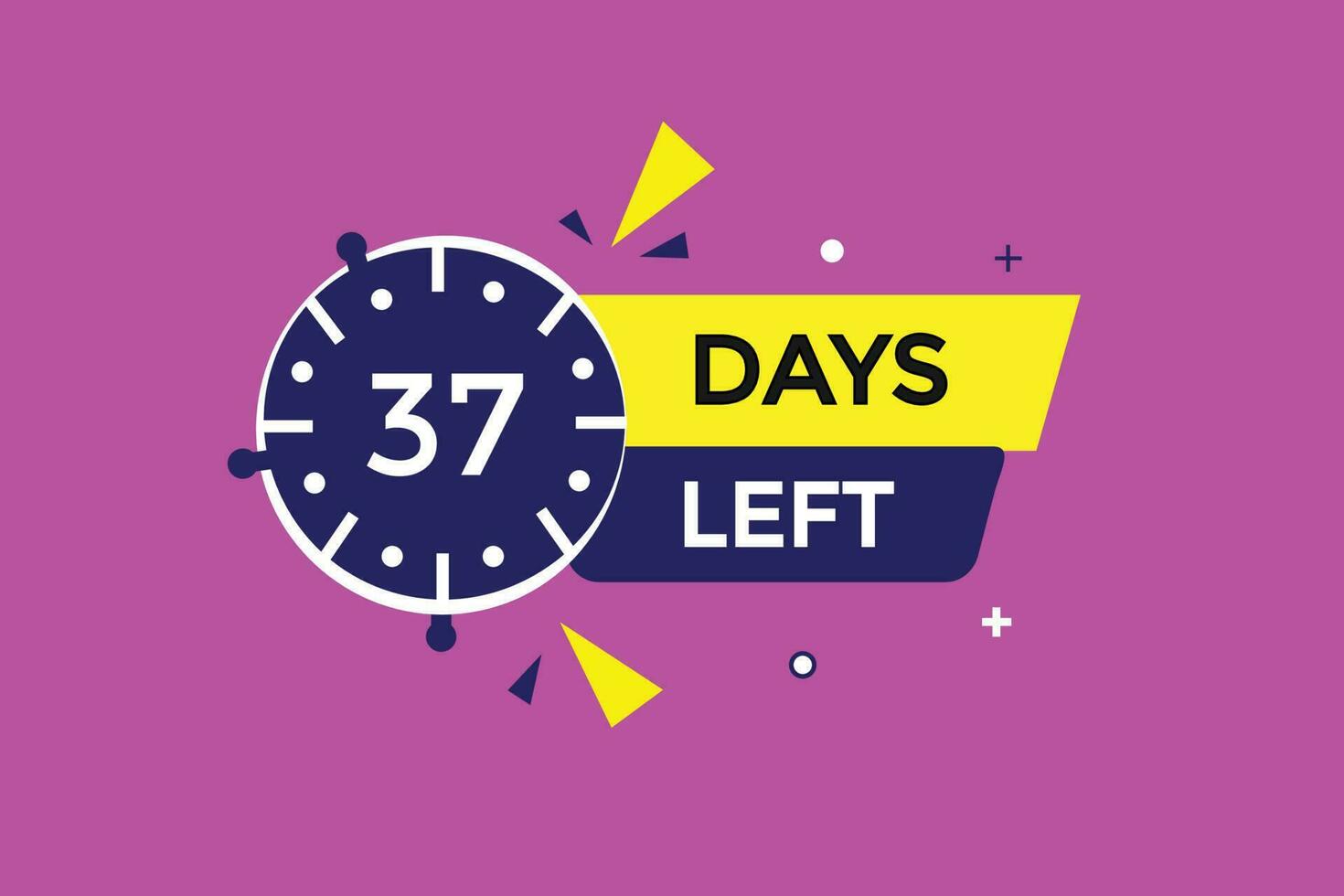 37 days left countdown template, 37 day countdown left banner label ... 37 days left countdown template, 37 day countdown left banner label ...