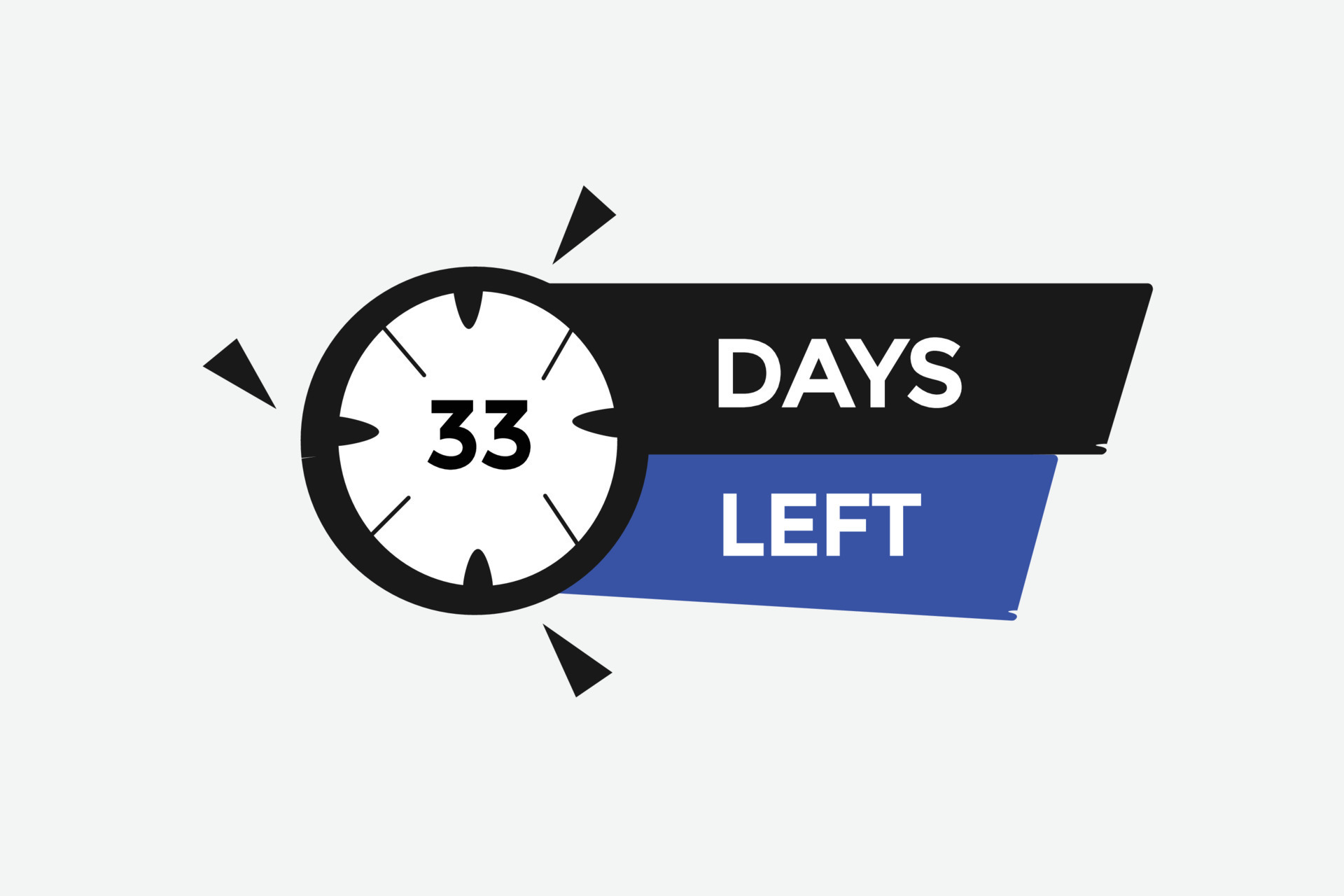 33 days left countdown template, 33 day countdown left banner label ... 33 days left countdown template, 33 day countdown left banner label ...