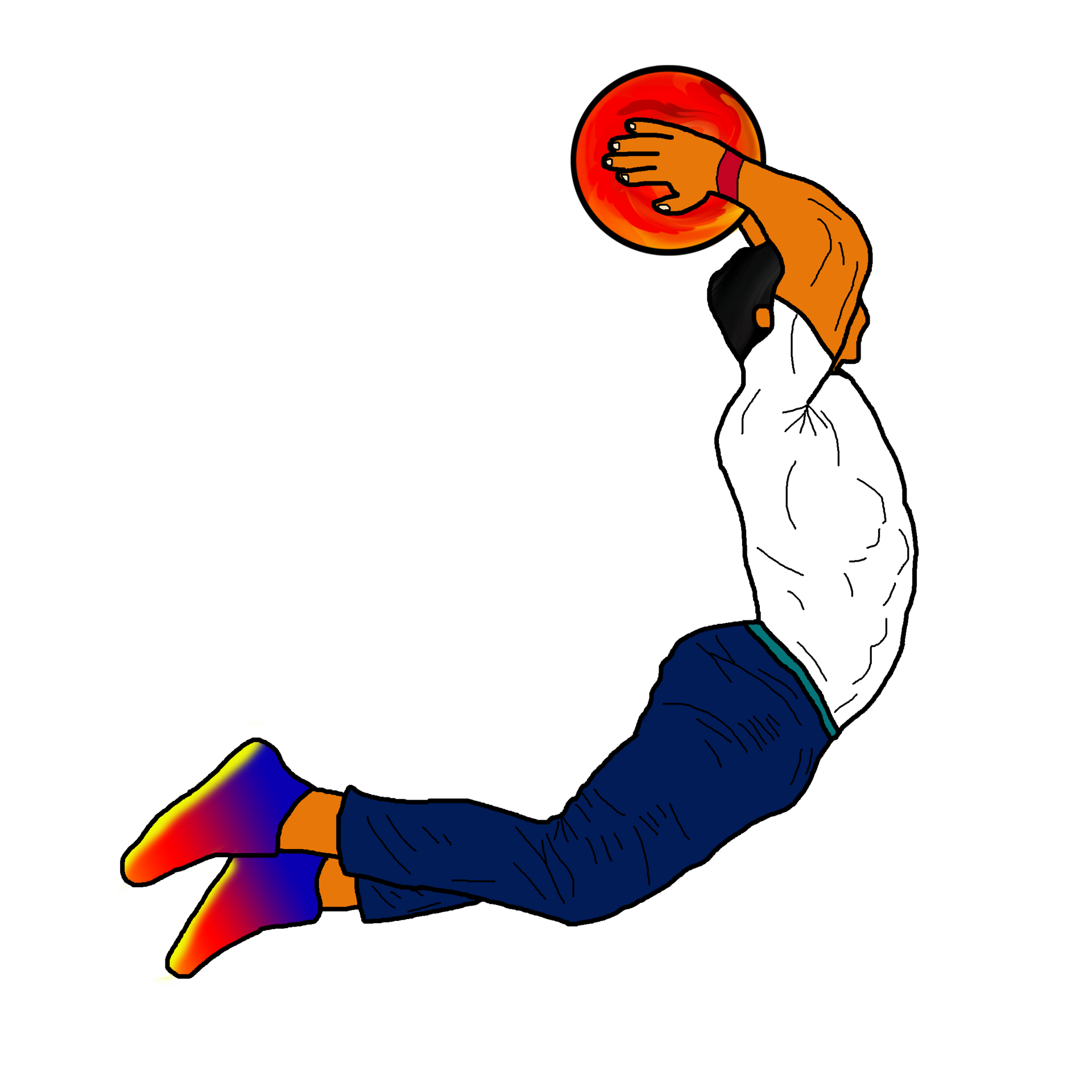 icon man play basket ball and jump to shoot 24257001 PNG