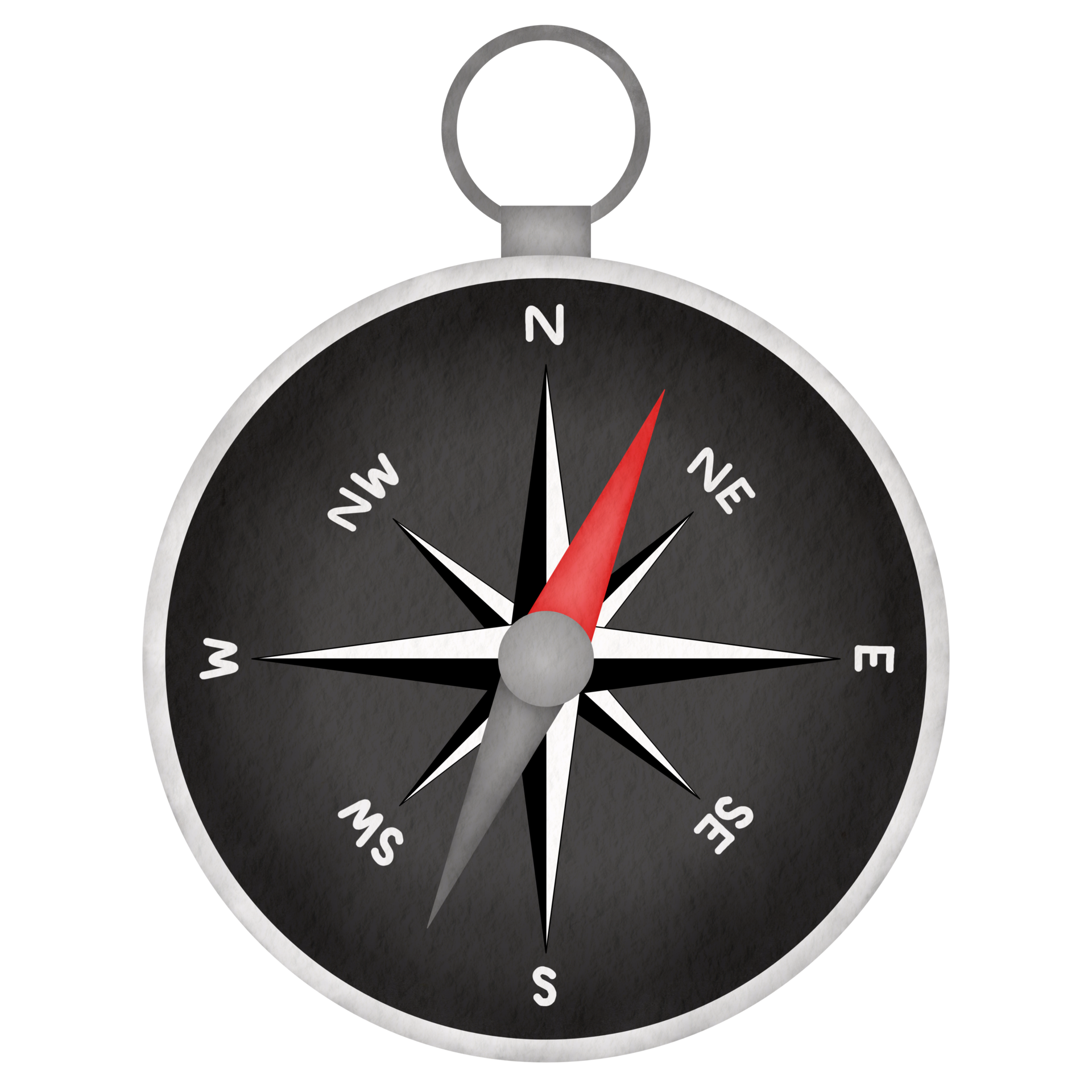 Magnetic Compass Watercolor Illustration 24257058 Png