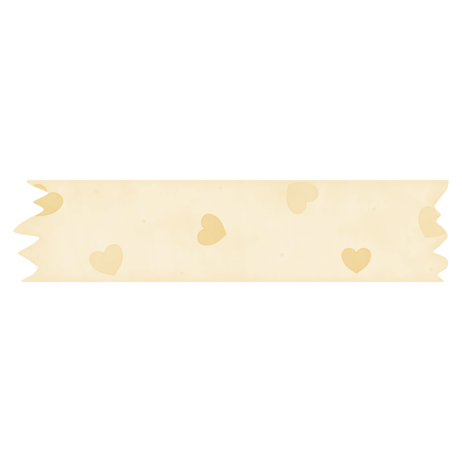 Beige Heart Washi Tape 24257074 PNG