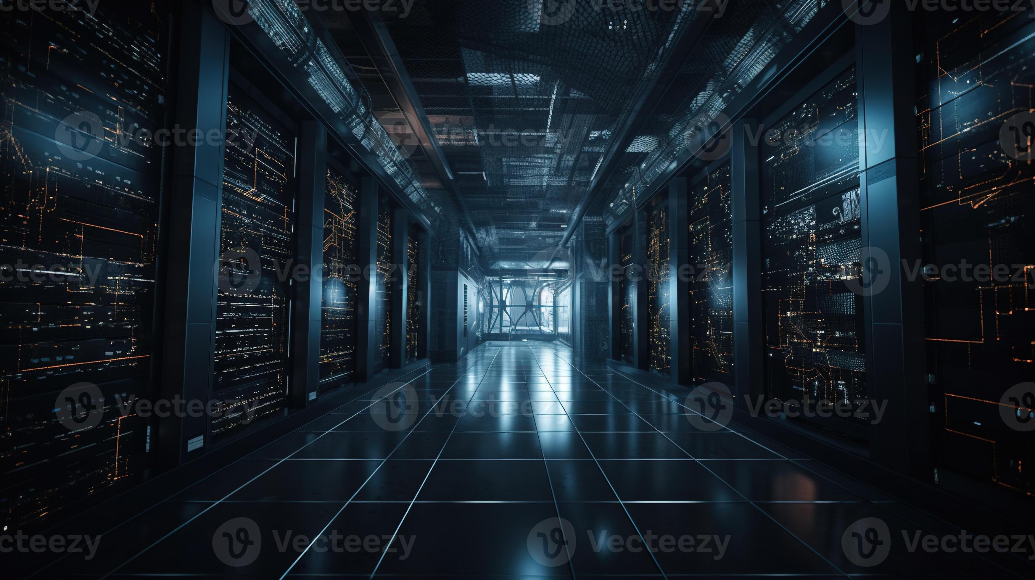 3d Rendering Abstract Digital Technology Background Network Connection Structure Digital Data