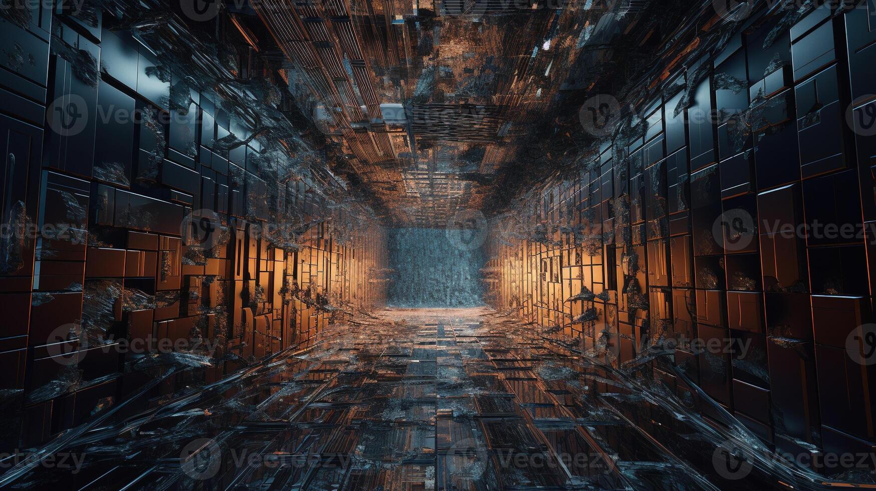 3d Rendering Abstract Digital Technology Background Network Connection