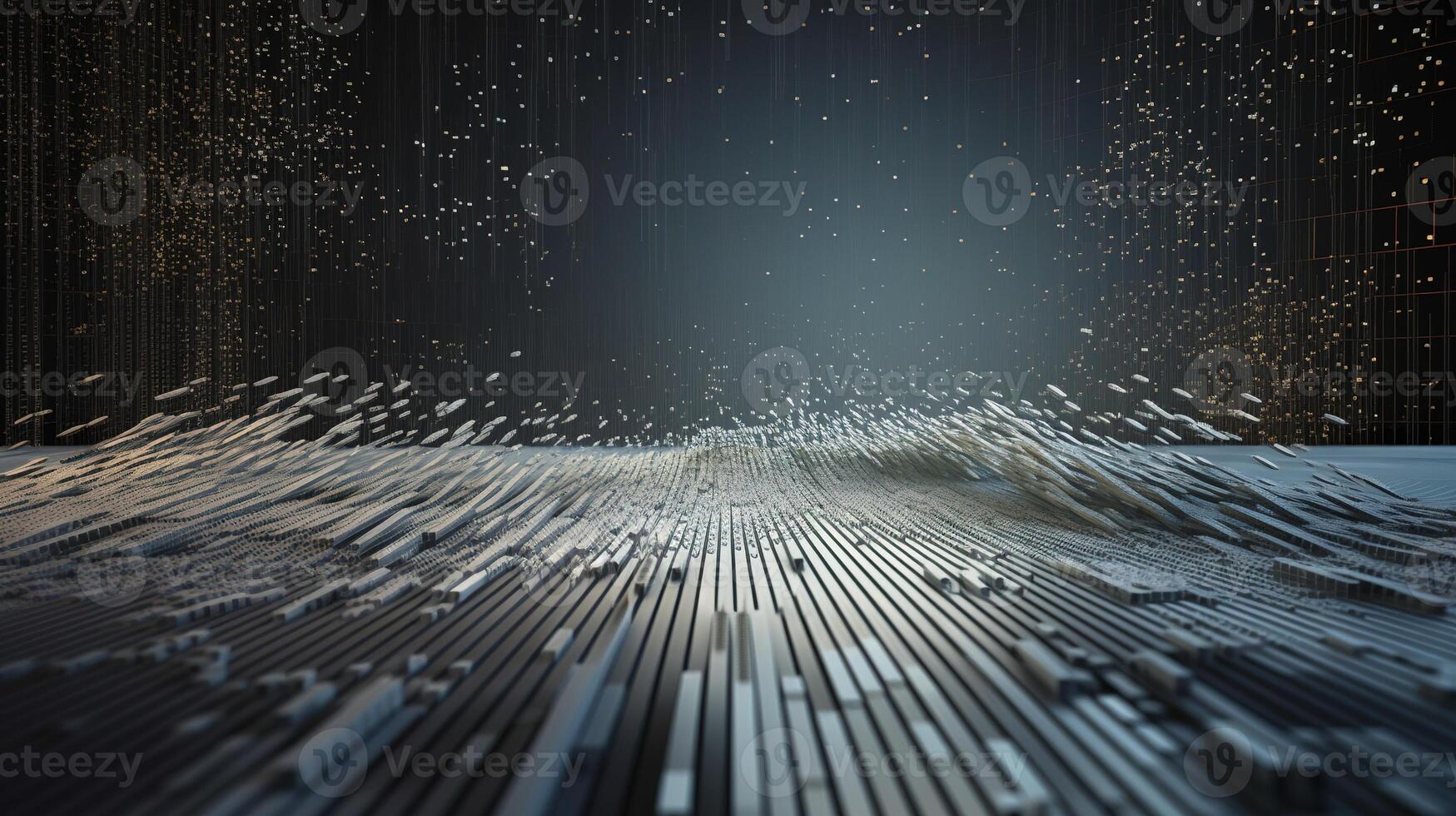 3d rendering abstract digital technology background. Network connection ...