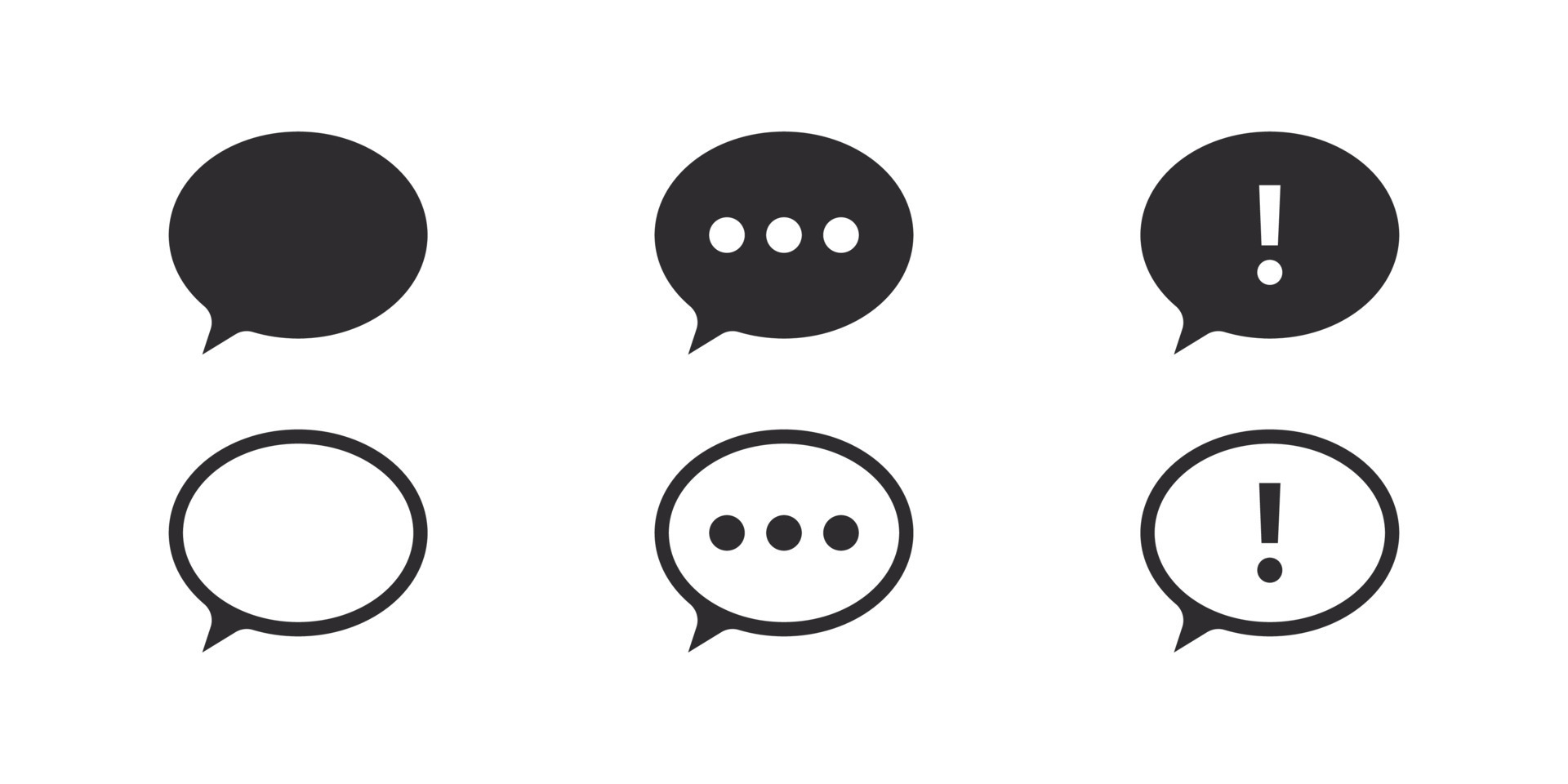 Chat notify icons. Message icons. Chat Message Bubbles. Vector scalable ... Chat notify icons. Message icons. Chat Message Bubbles. Vector scalable ...