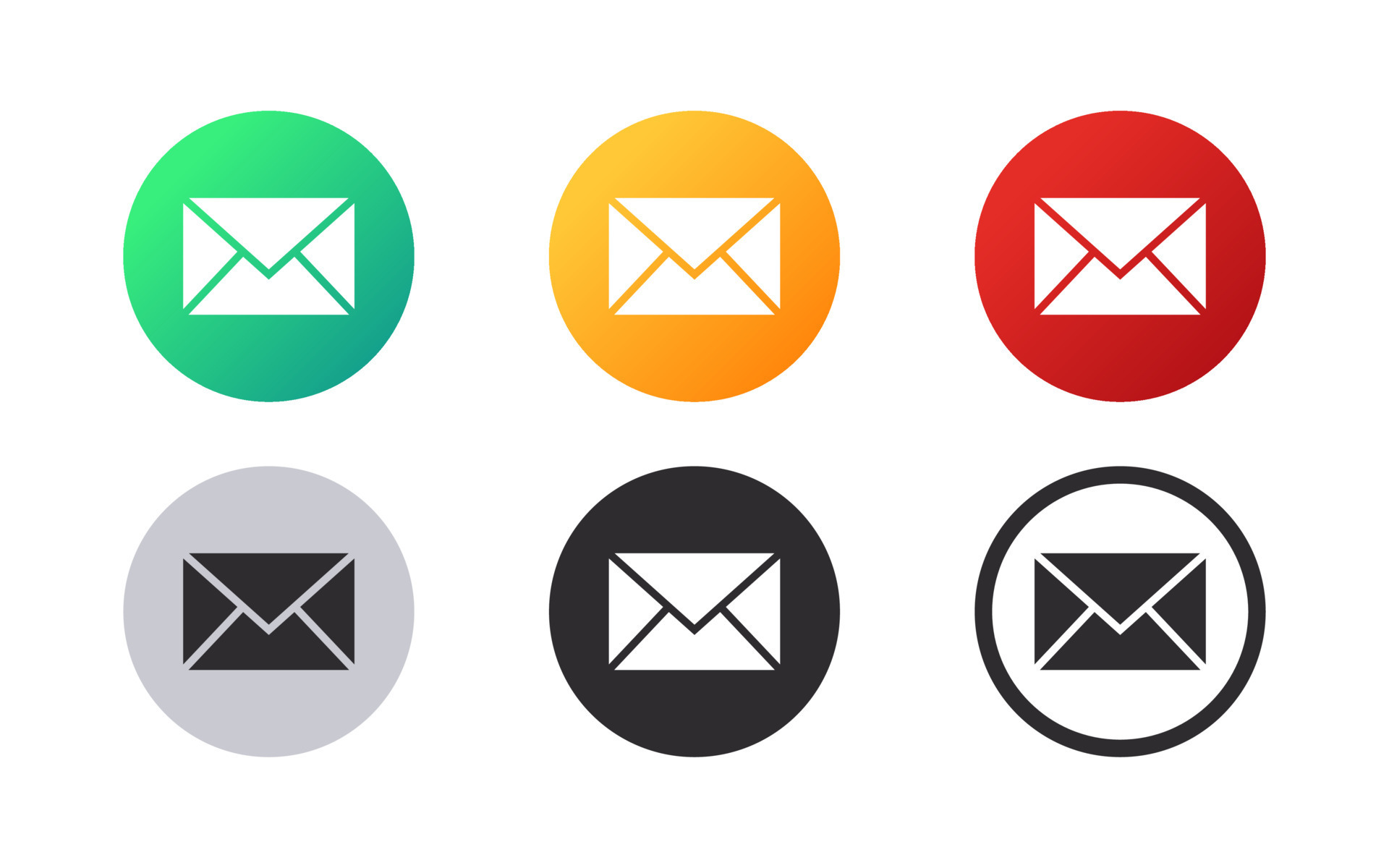 Message icons. Social media message. Notification icons. Vector ...