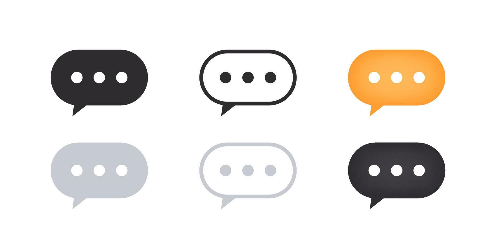 Text Message icons. Chat icons. Chat Message Bubbles. Vector scalable ...
