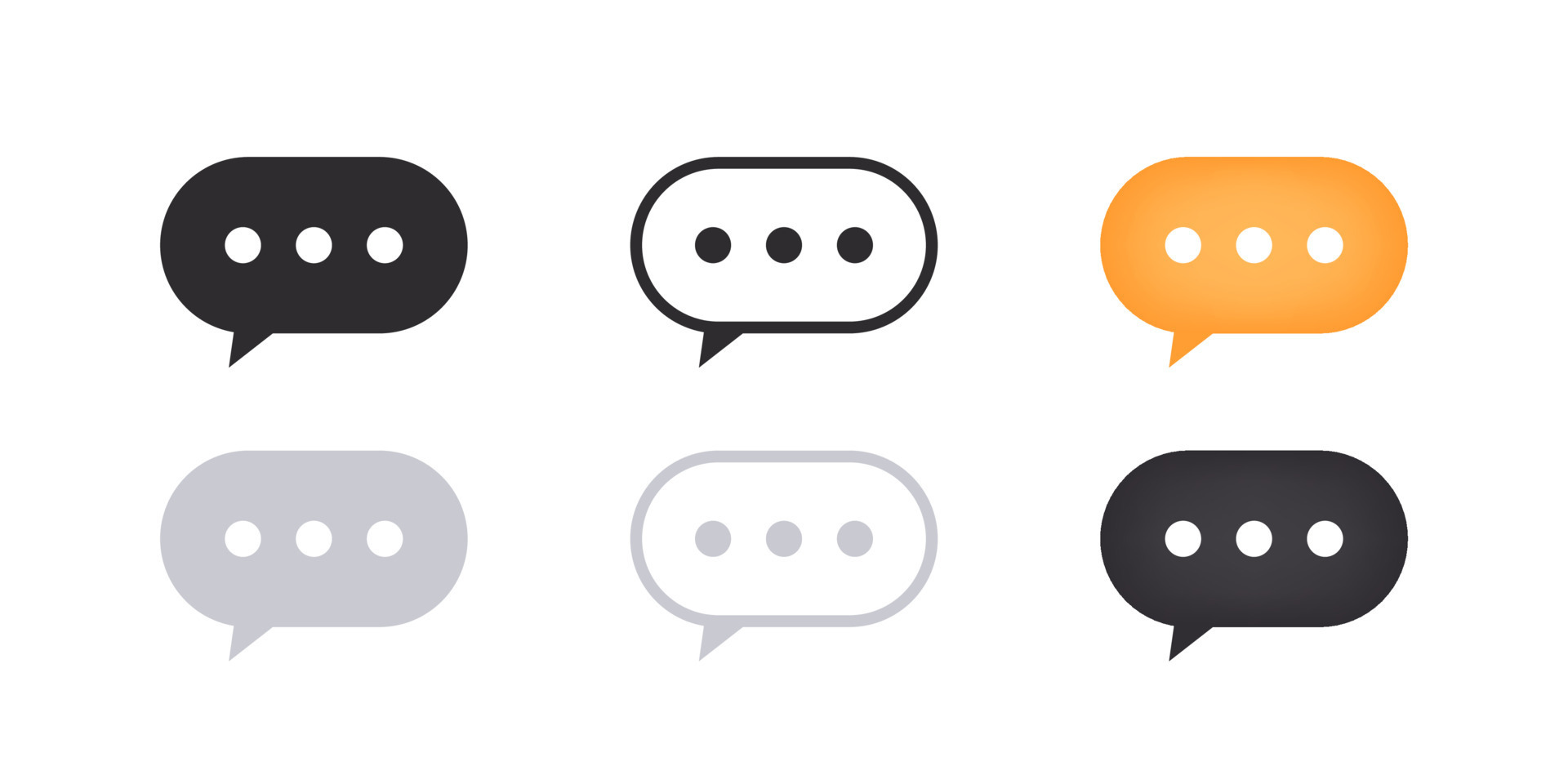 Text Message Icons Chat Icons Chat Message Bubbles Vector Scalable Graphics 24261748 Vector