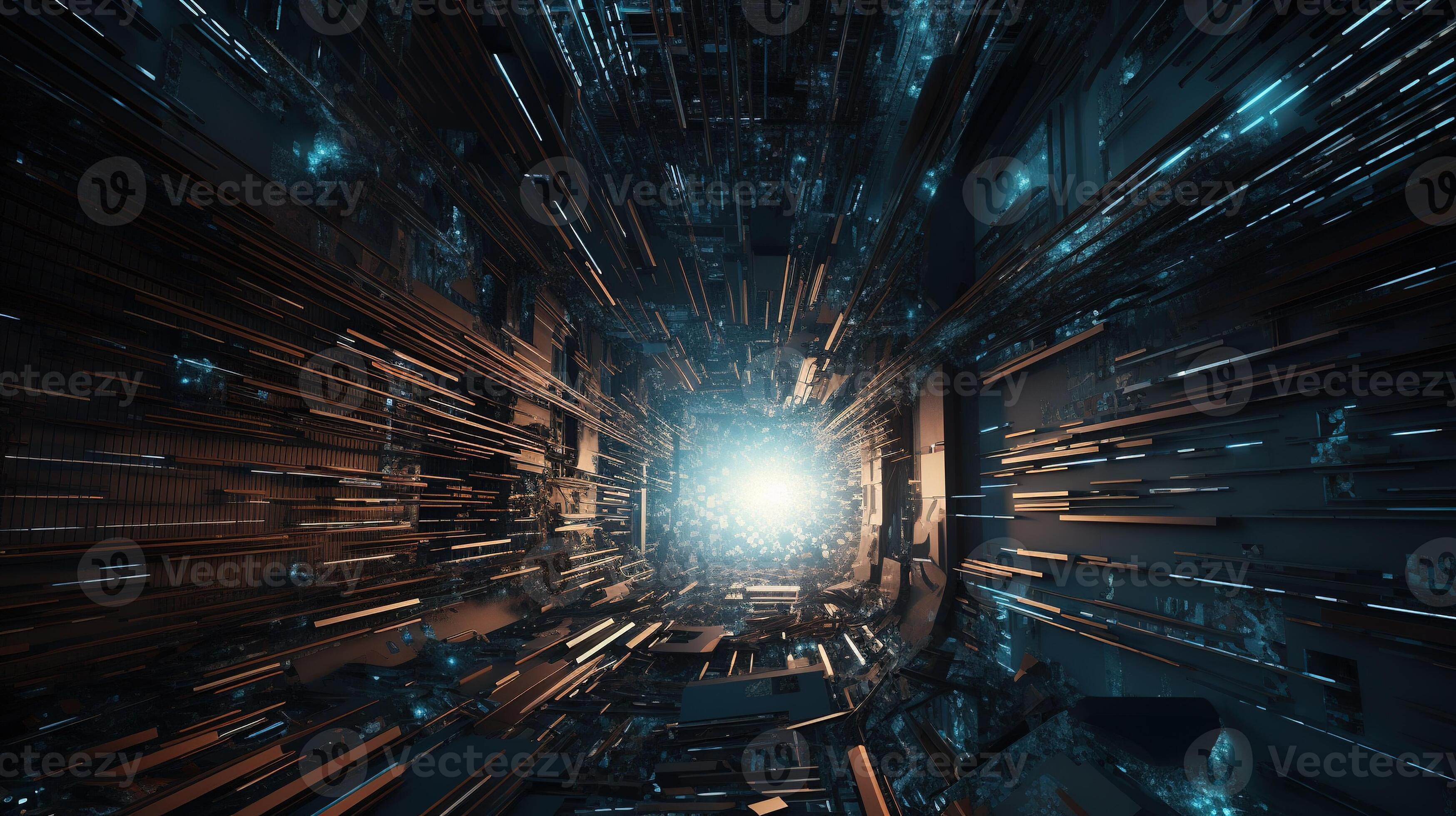 3d Rendering Abstract Digital Technology Background Network Connection