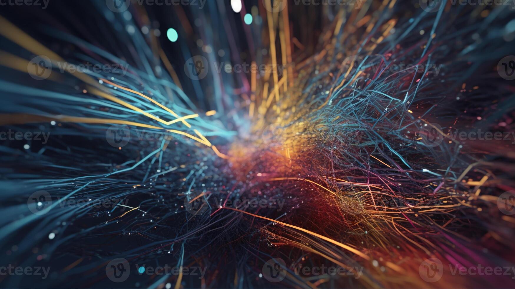 3d Rendering Abstract Digital Technology Background Network Connection Structure Digital Data