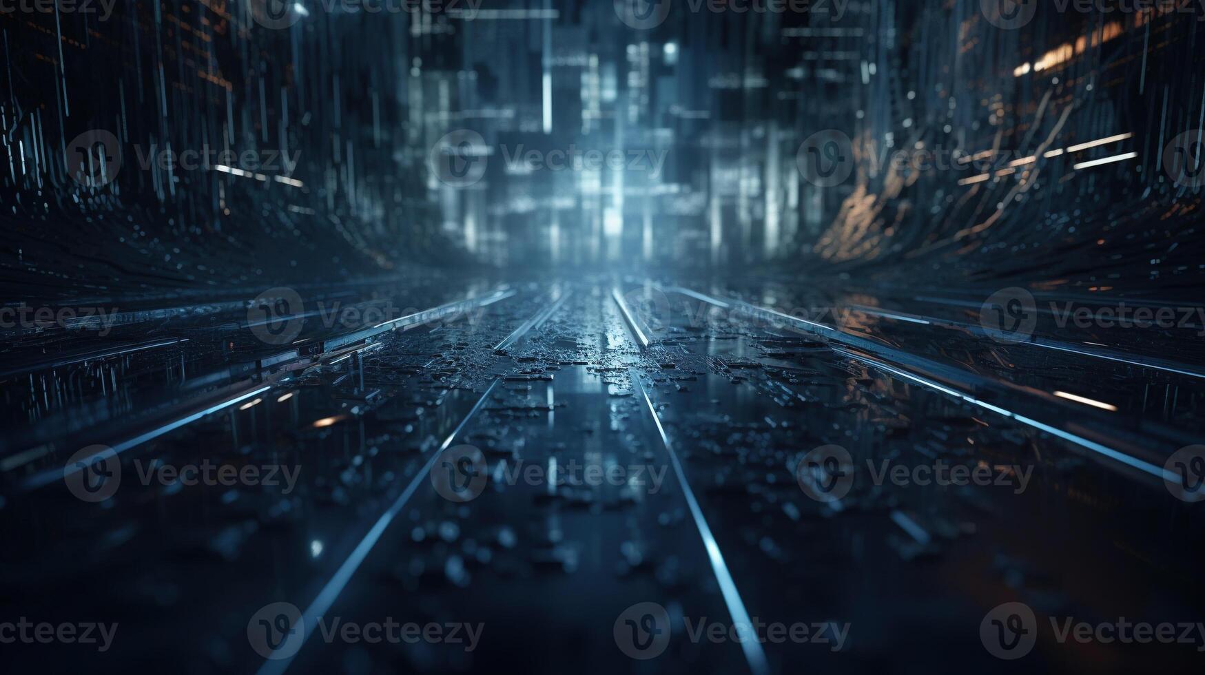 3d rendering abstract digital technology background. Network connection structure. Digital data ...