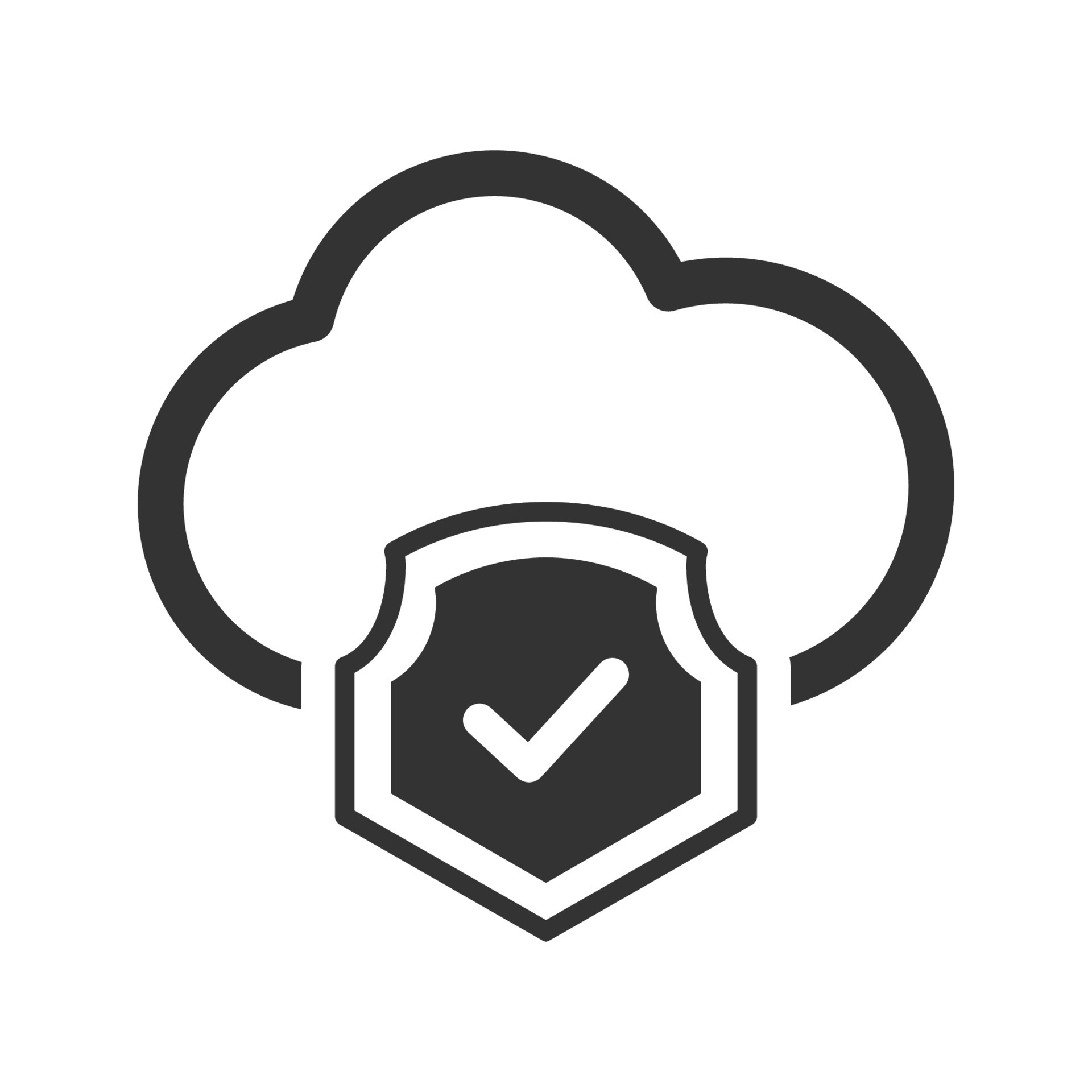 Cloud storage security icon 24263830 Vector Art at Vecteezy