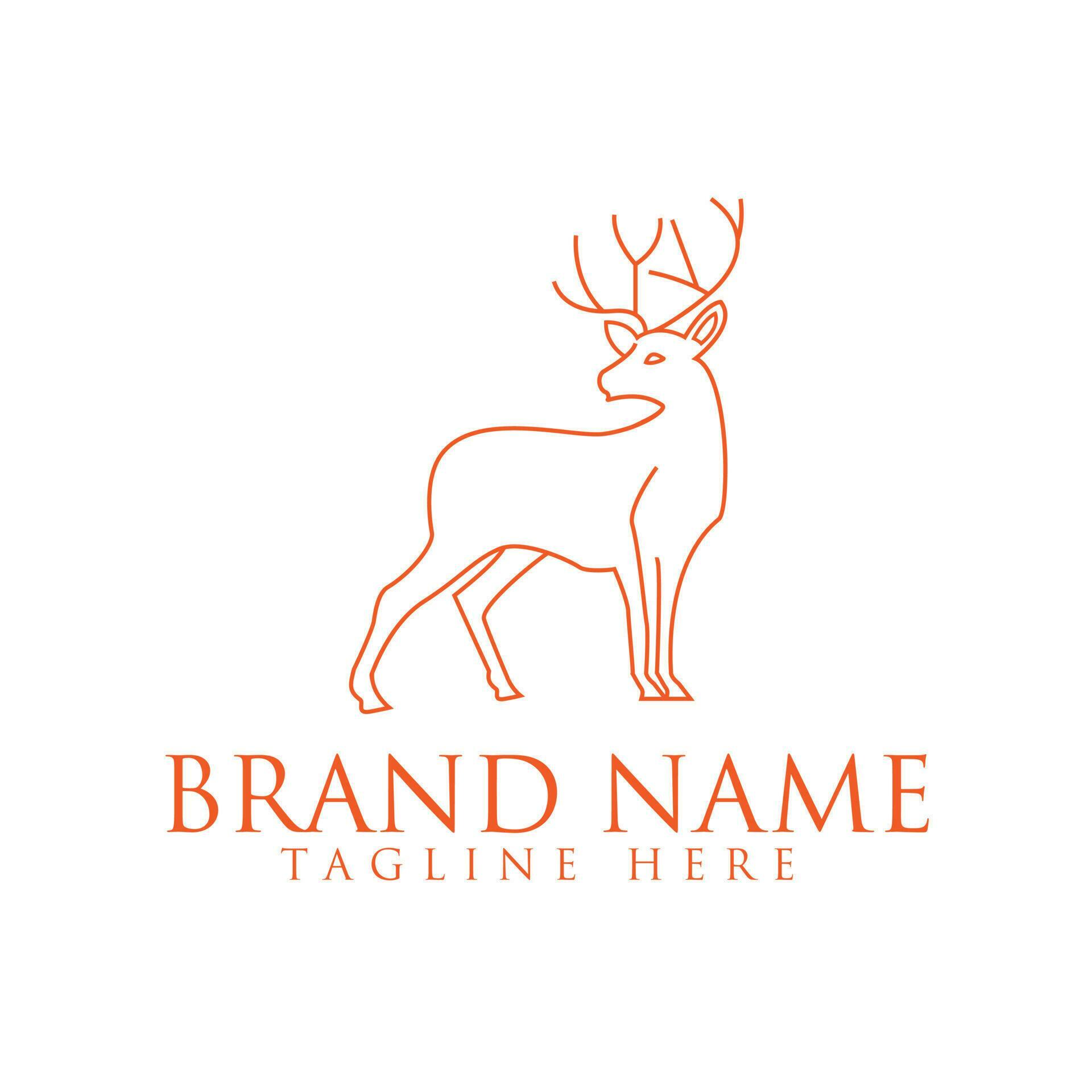 dear logo design 24266322 Vector Art at Vecteezy