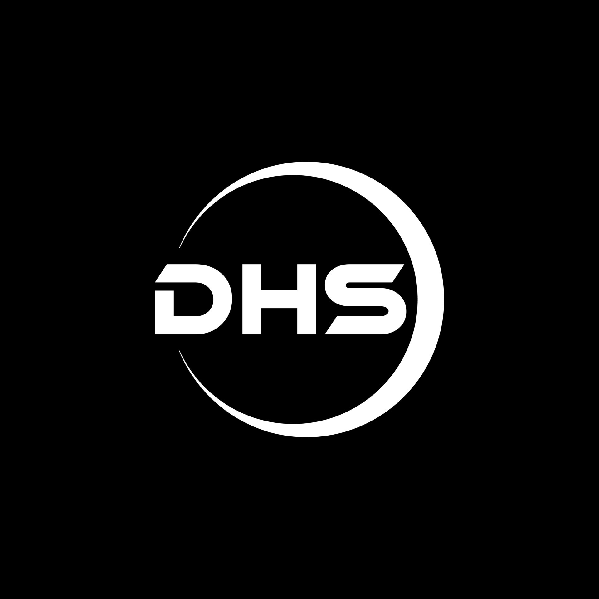Dhs Letter Logo Design In Illustration Vector Logo Calligraphy Designs For Logo Poster