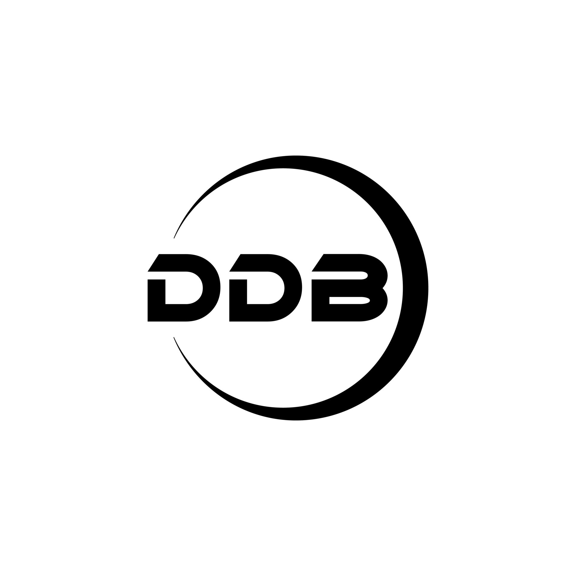 ddb letra logo diseño en ilustración. vector logo, caligrafía diseños para logo, póster ...