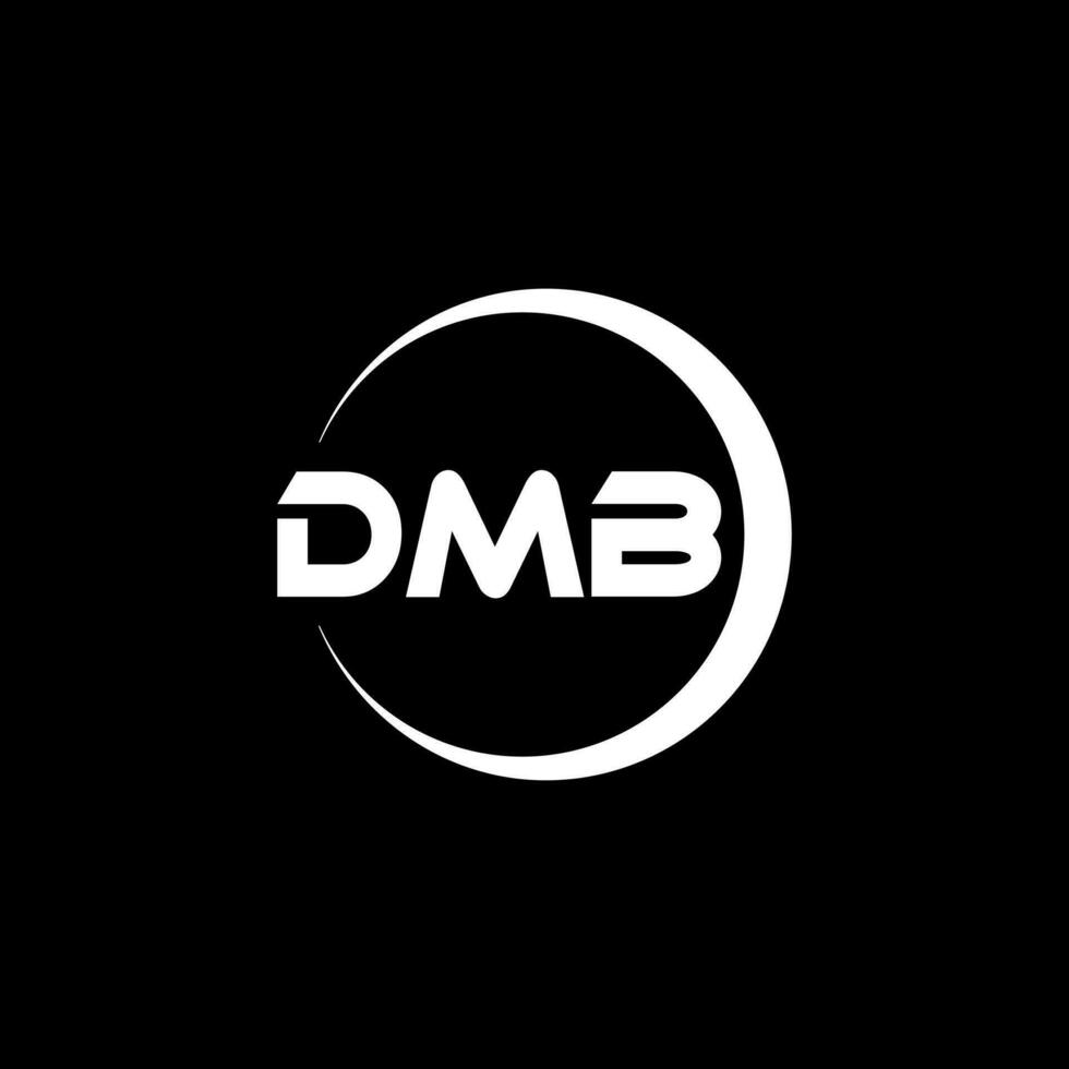 DMB letter logo design in illustration. Vector logo, calligraphy designs for logo, Poster ...