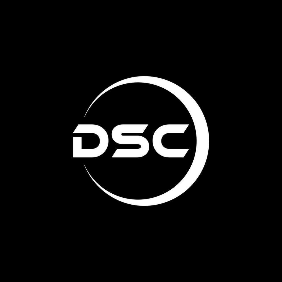 DSC letter logo design in illustration. Vector logo, calligraphy designs for logo, Poster ...