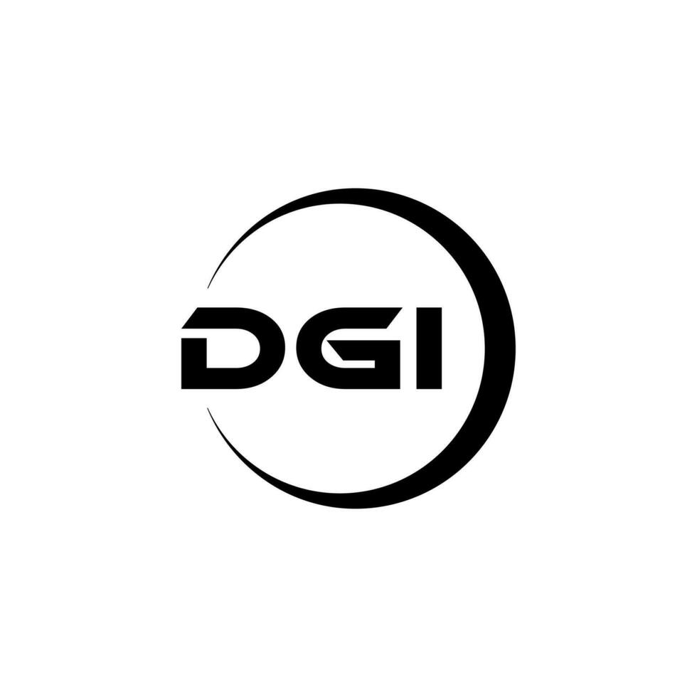 dgi letra logo diseño en ilustración. vector logo, caligrafía diseños ...