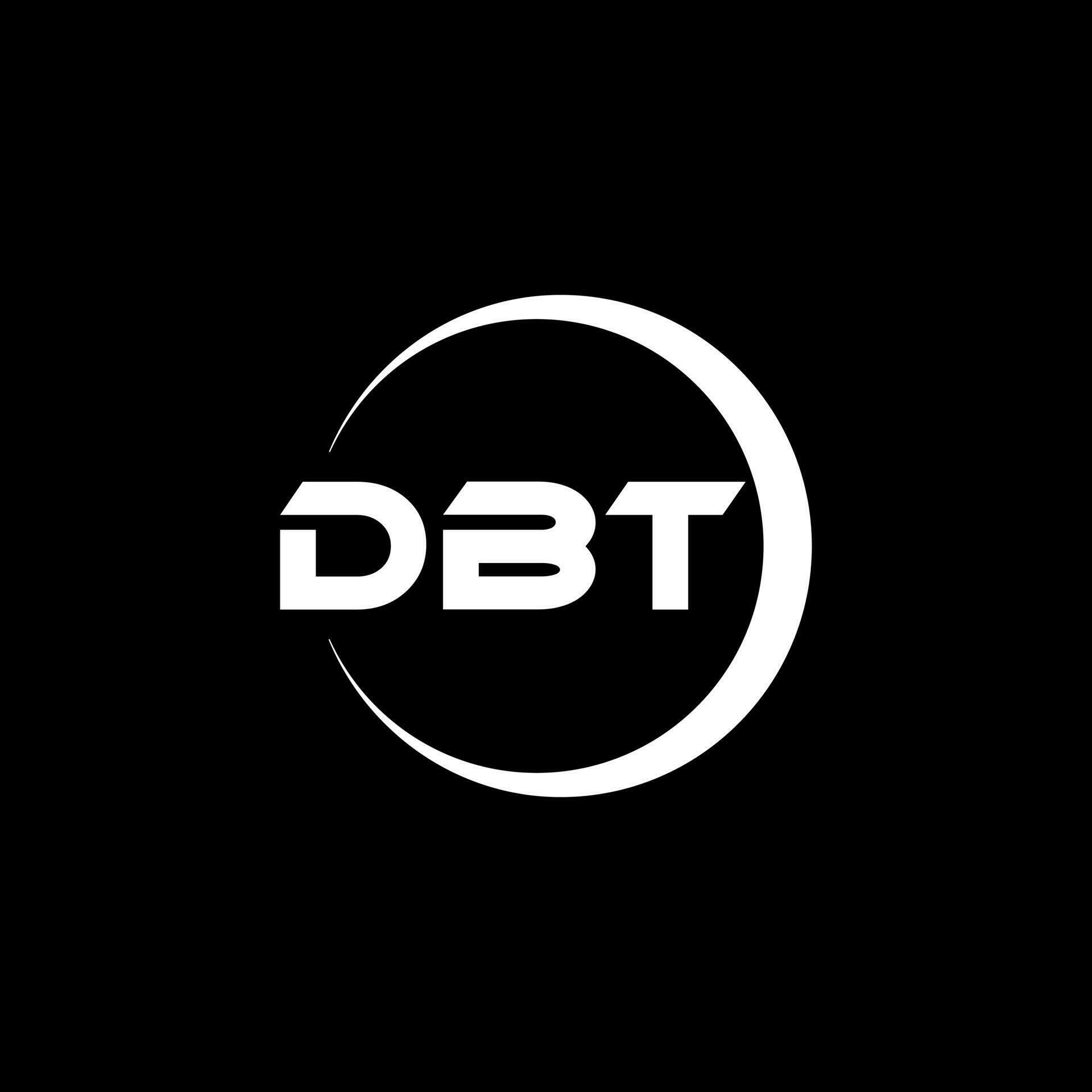 DBT letter logo design in illustration. Vector logo, calligraphy designs for logo, Poster ...