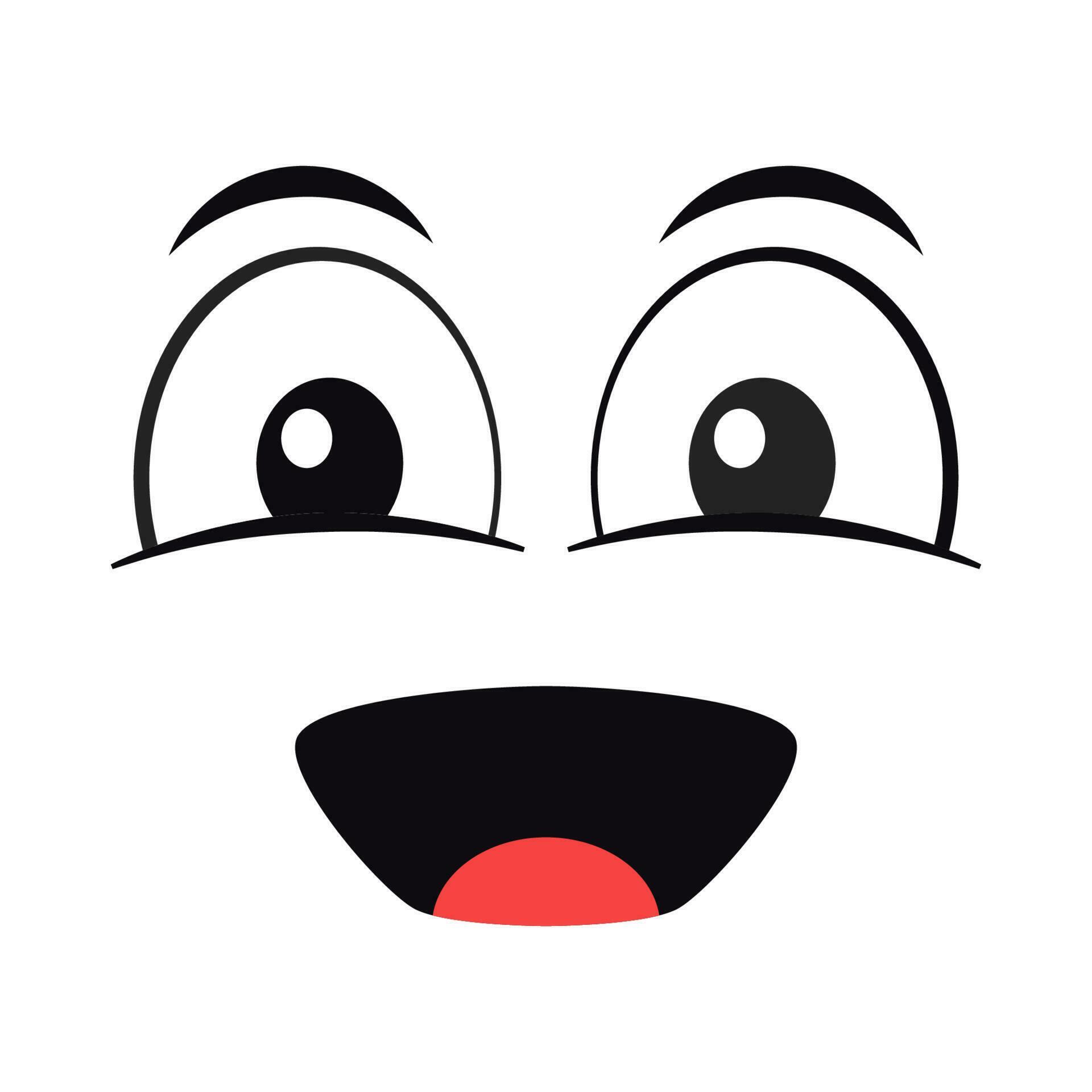 Cartoon smily face with open eyes vector illustration 24268926 Vector ... Cartoon smily face with open eyes vector illustration 24268926 Vector ...