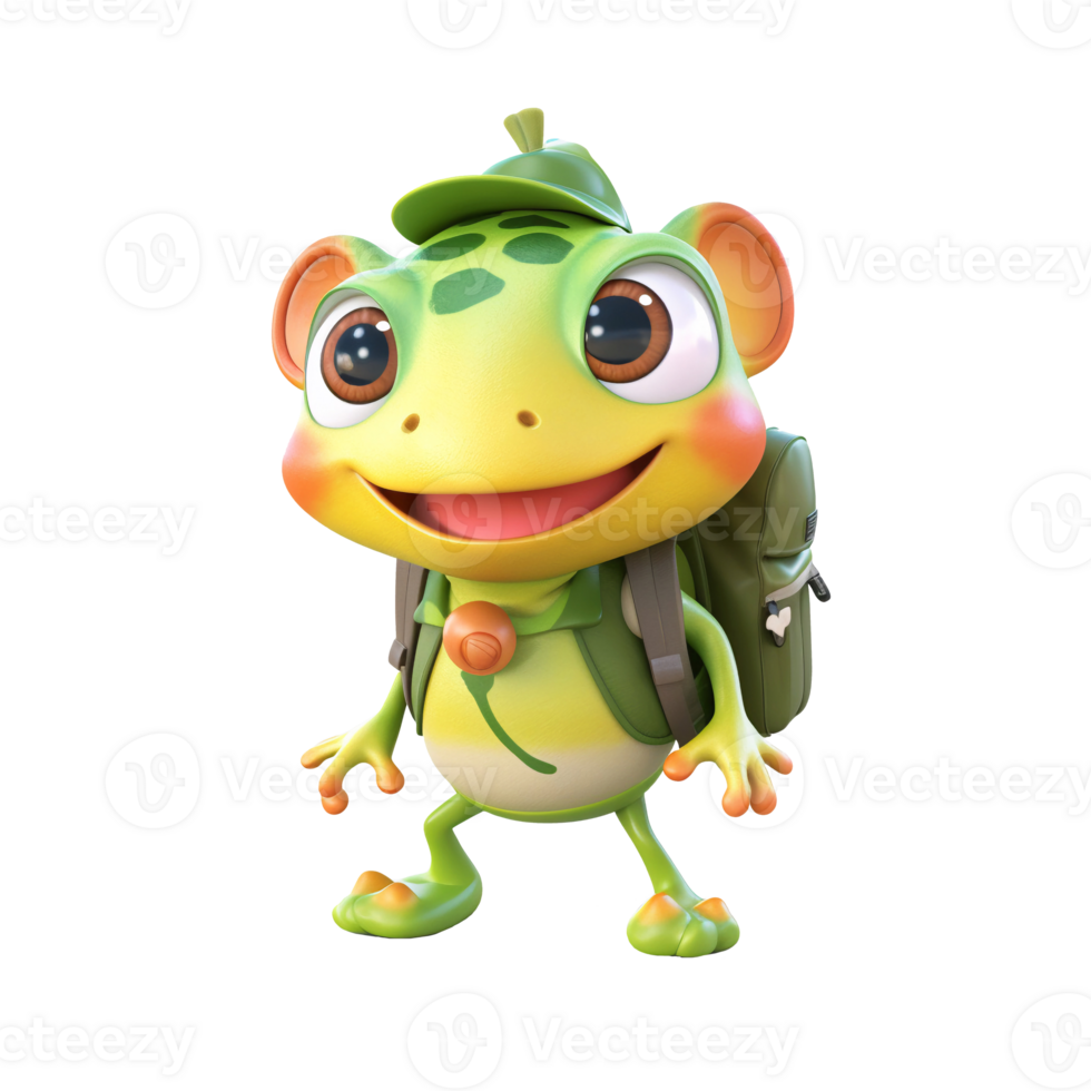 3d Cute Frog Character 24272901 Png